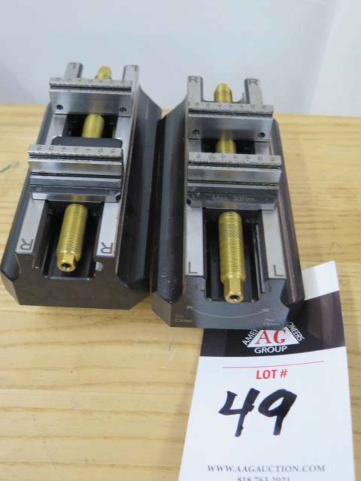 Lang Makro-Grip mdl. 47145 1.8" 5-Axis Vises (2) w/ 157mm Base Length ...