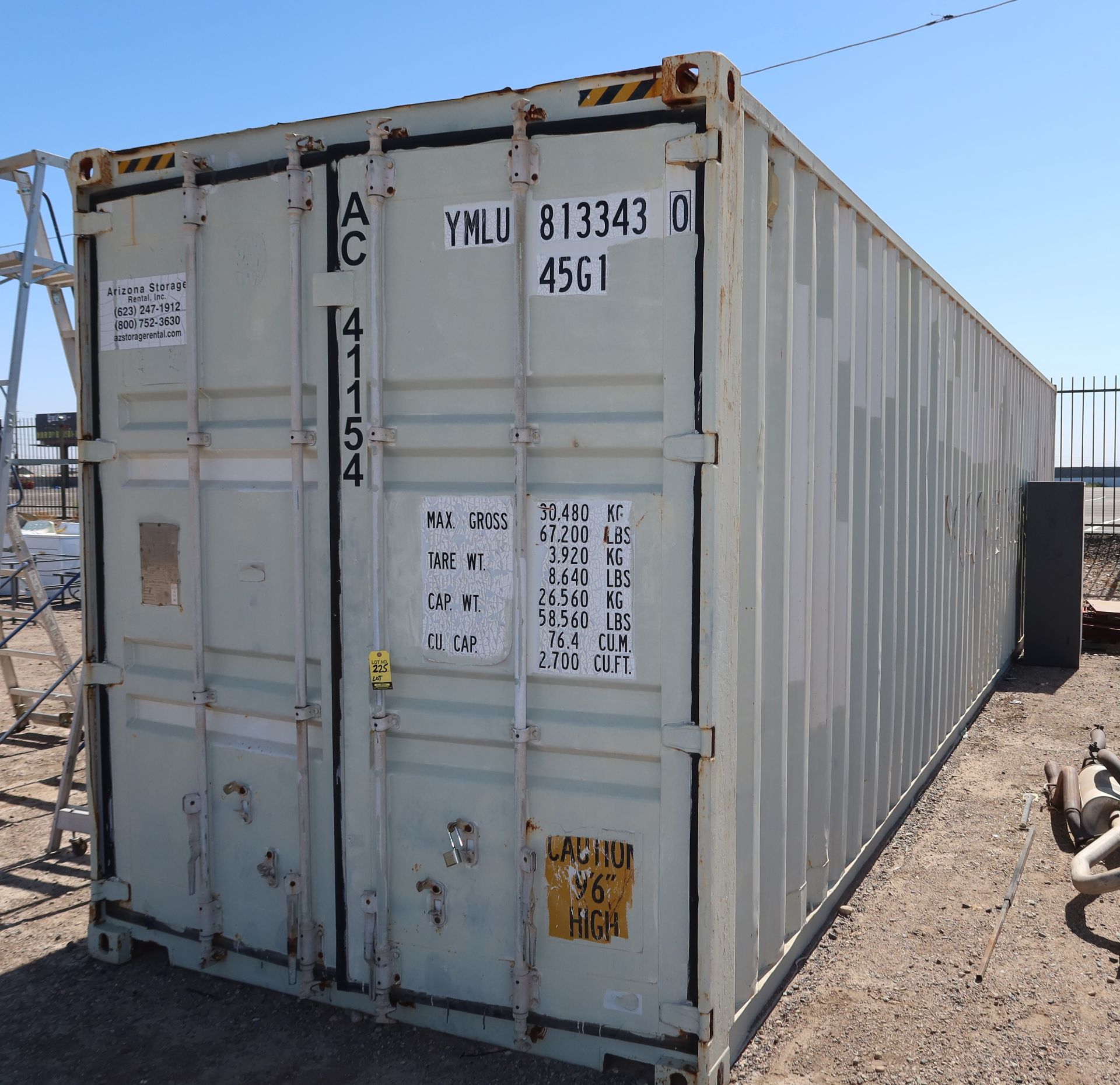 40' CONEX BOX W/CONTENTS, GONDOLA RACKING