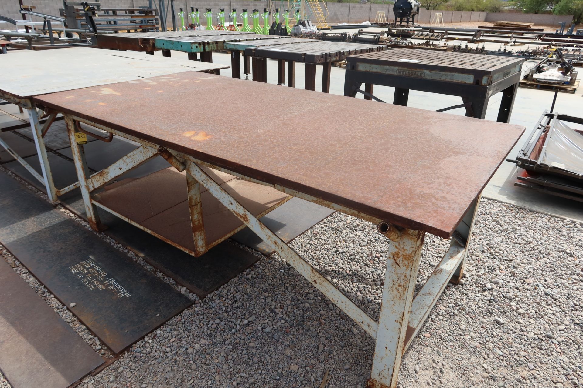 8' X 4' STEEL SHOP TABLE