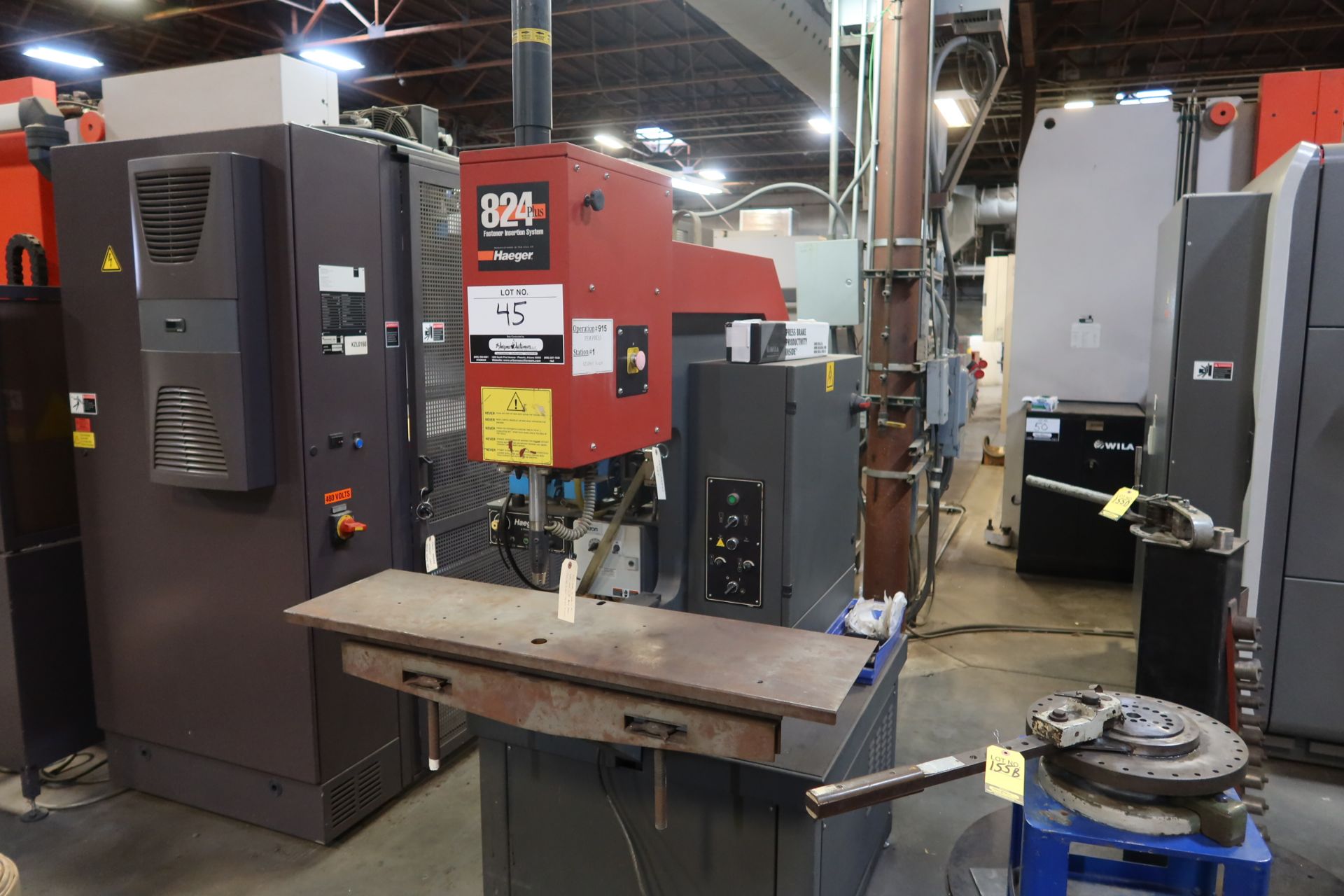 2001 HAEGER 824 PLUS FASTENER INSERTION PRESS 240V 3PH SN. 8PL00616