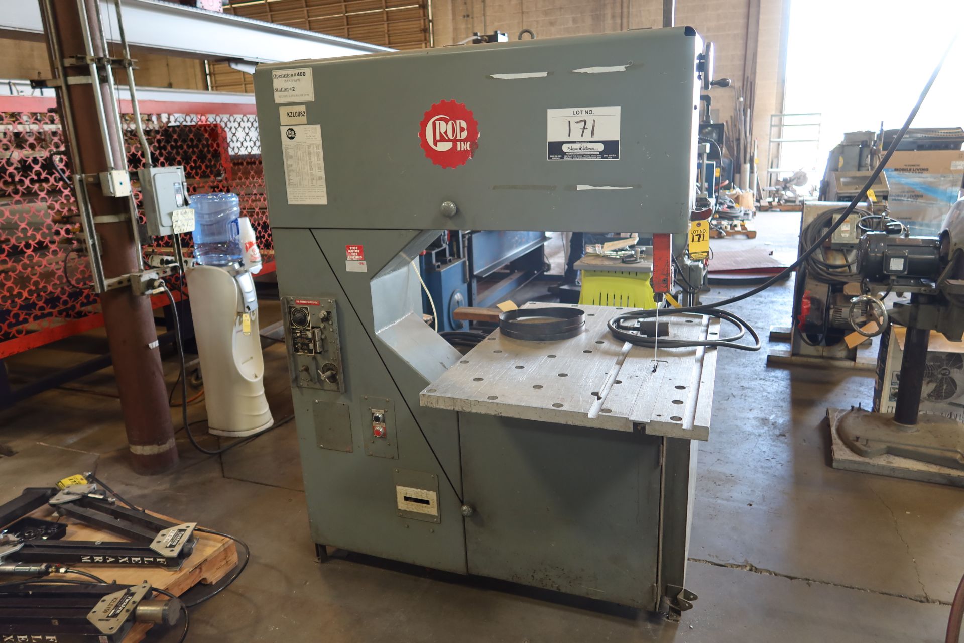 1991 GROB VERTICAL BAND SAW TYPE: 4V-36 SN. 1778