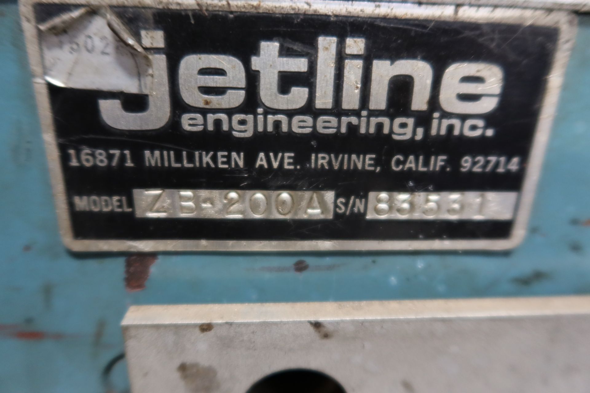 JETLINE ZB-200A SEAM WELDER SN. 83531