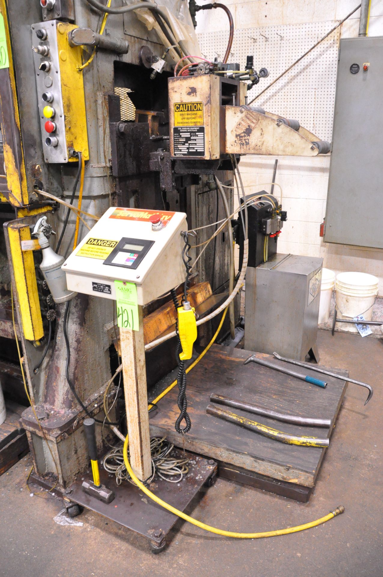 CHS Servo-Matic IV Servo Feed 6" x .125" thick, servo cabinet feeder ...