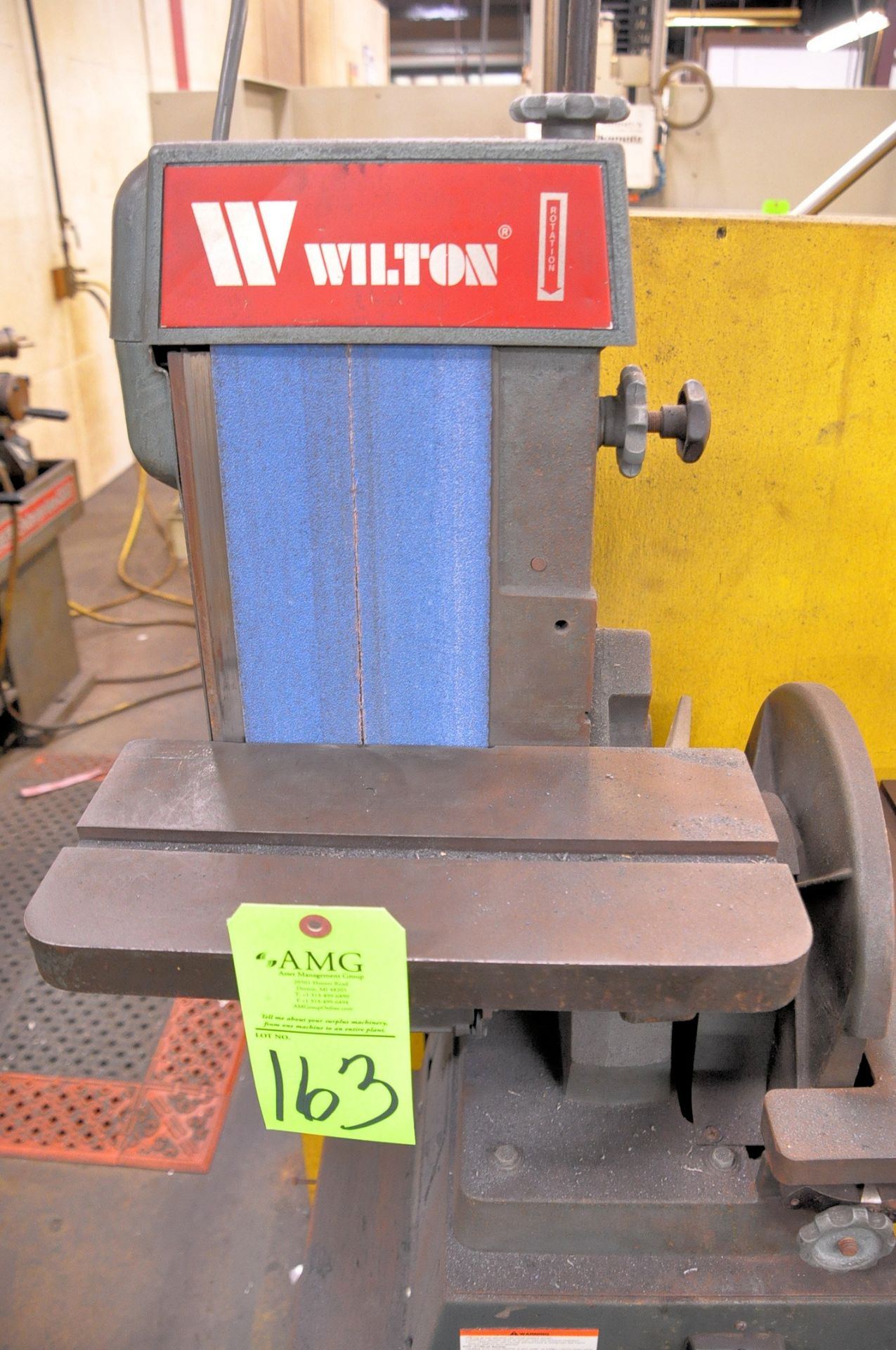 Wilton Combination 6" Vertical Belt x 12" Disk Sander, S/n N/a, 3-PH, 7 ...