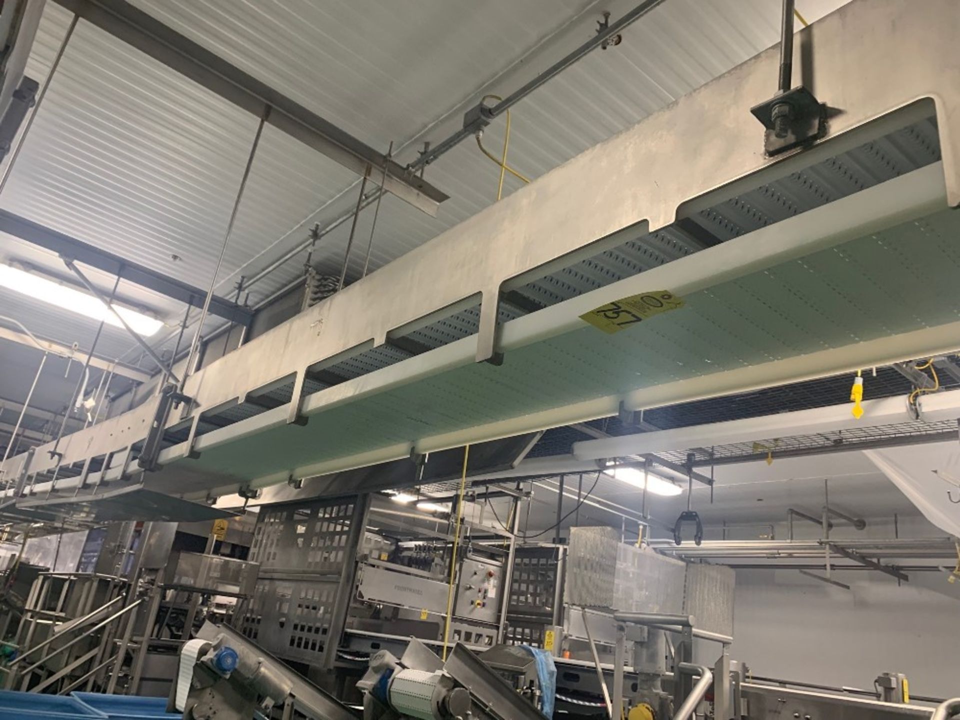 Stainless Steel Suspended Conveyor, 16" wide X approx. 150' L, (3 ...