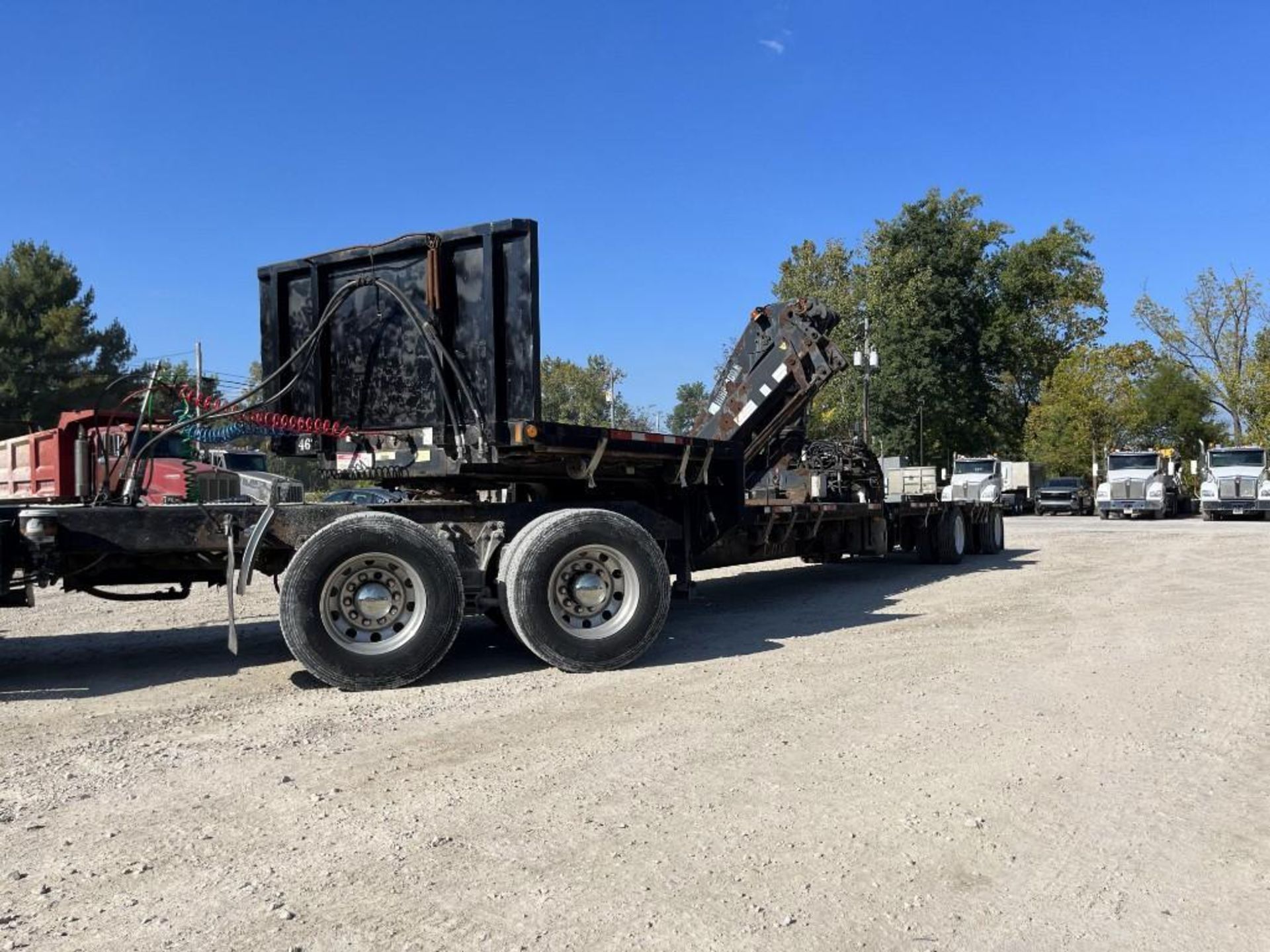 2005 Fontaine Elite Step Deck Trailer w/Hiab D400E 40 Ton Crane: STEP ...