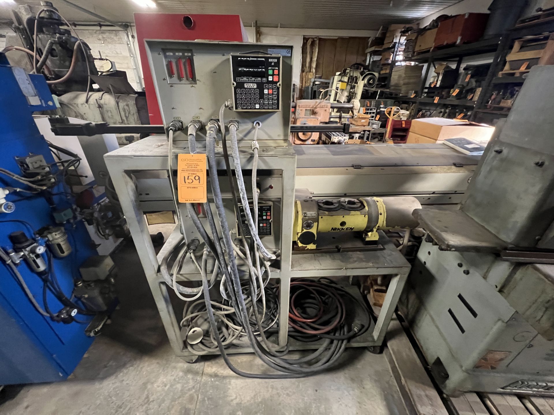 2002 NIKKEN DUAL-AXIS ROTARY TABLE WITH CONTROL CENTER MODEL # 5AX-2MT ...