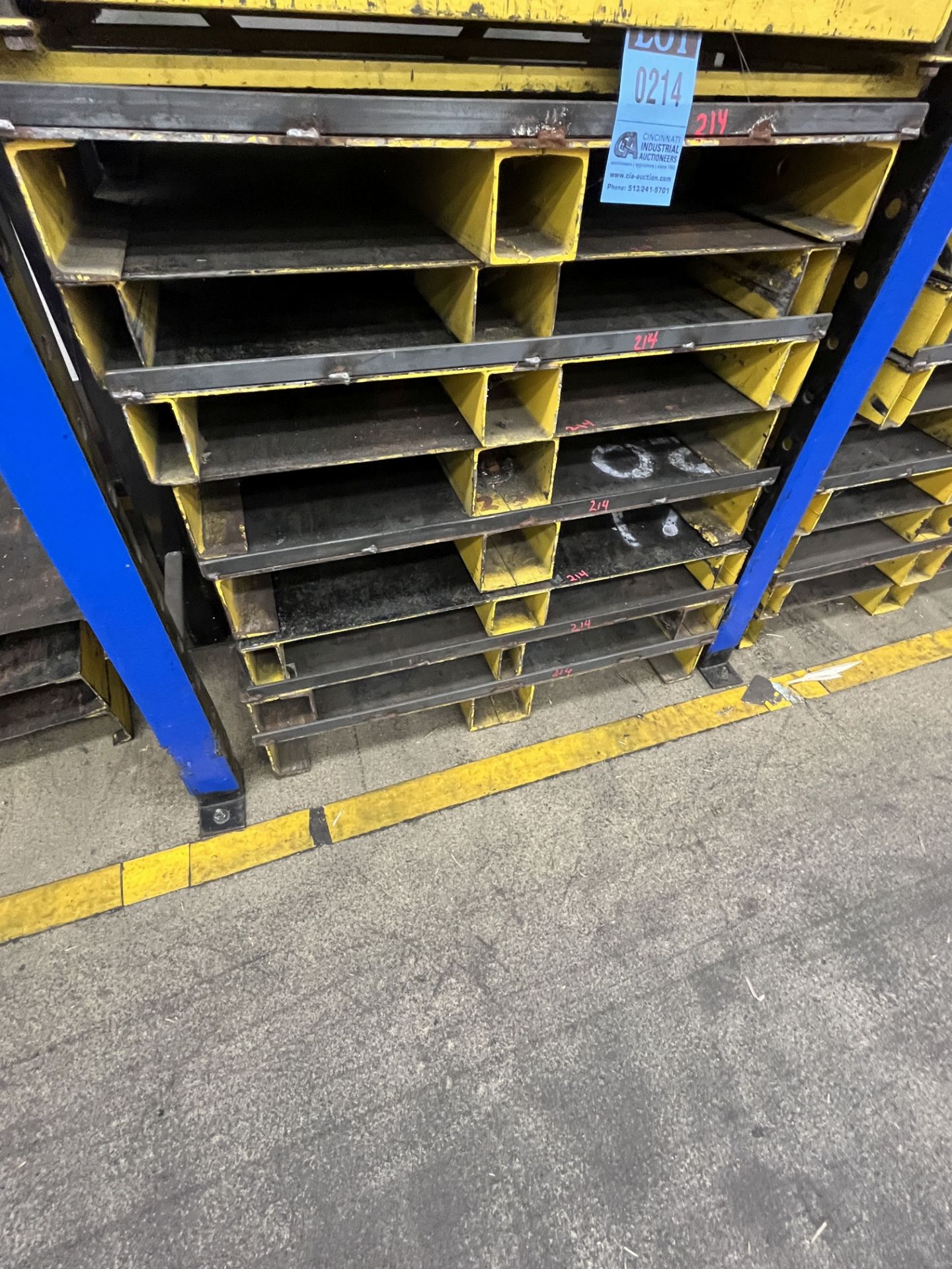 { Group of lots: 212, 213, 214, 214A, 215 (P) } METAL PALLET SKIDS, 36 ...