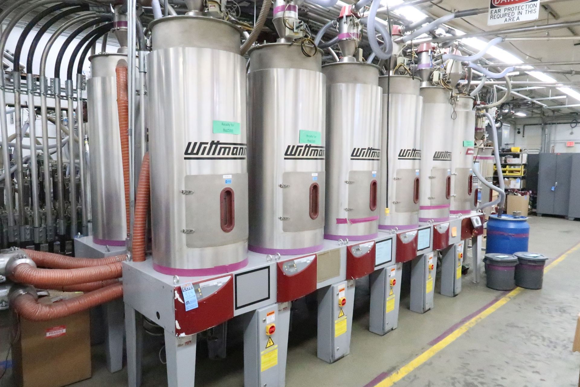 { Group of lots: 314, 319A } WITTMANN MODEL DRYMAX E1200 CENTRAL DRYING ...