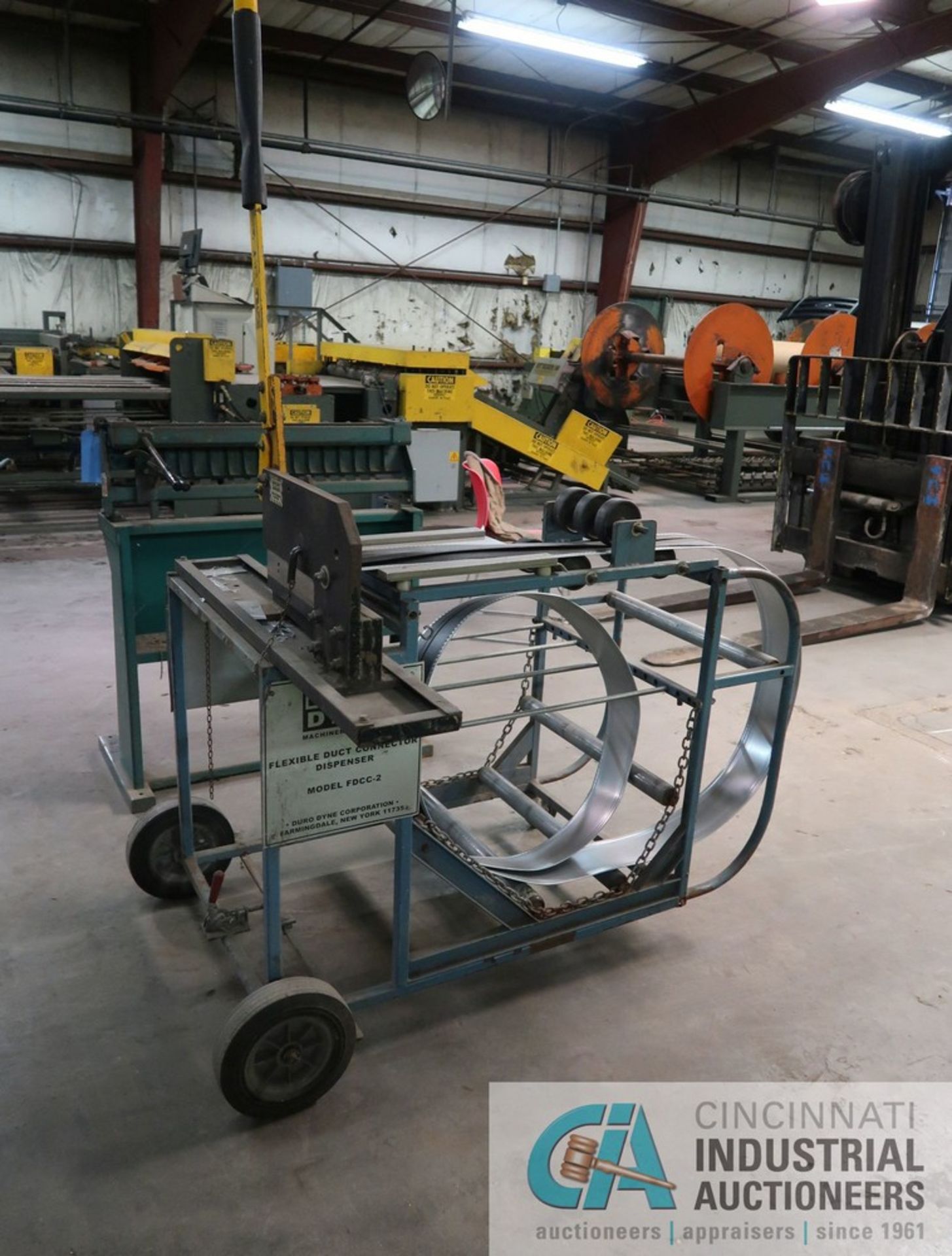 DURO-DYNE MODEL FDCC-2 FLEXIBLE DUCT CONNECTOR DISPENSER; S/N N/A