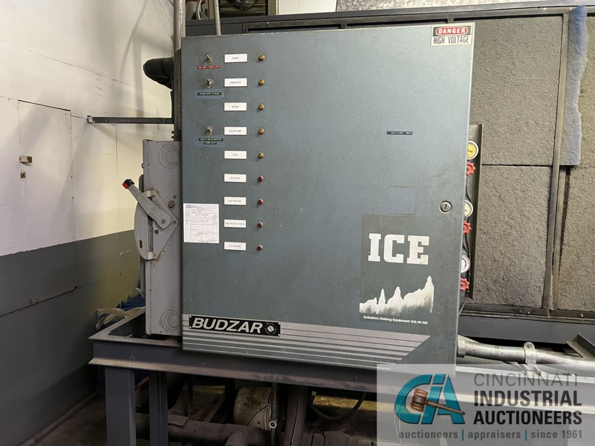 30 TON BUDZAR ICE MODEL AP-28S-SP AIR COOLED CHILLER; S/N C5823-9006-1 ...