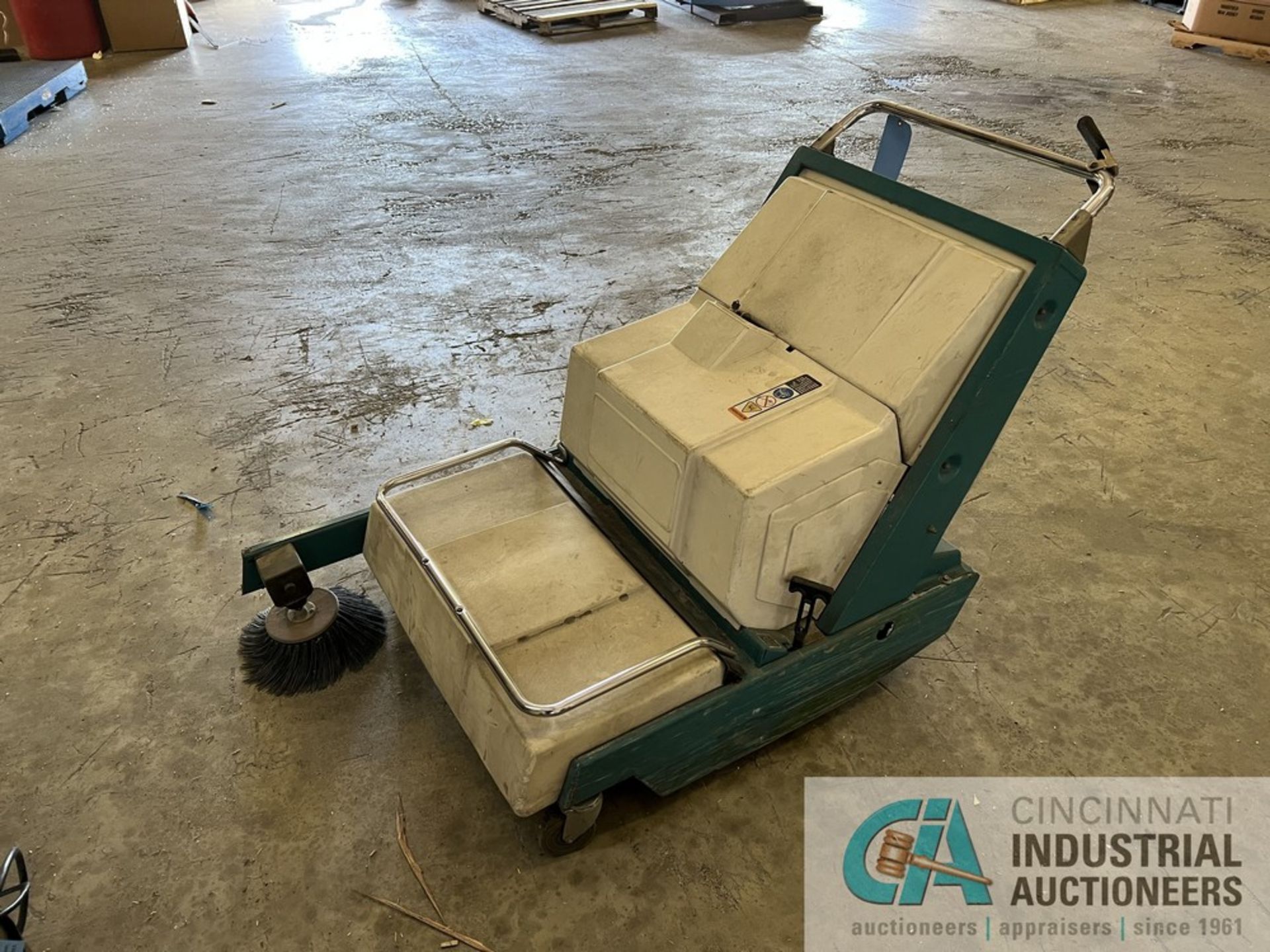 TENNANT MODEL SCOUT 5648 WALK BEHIND FLOOR SWEEPER - Located in ...