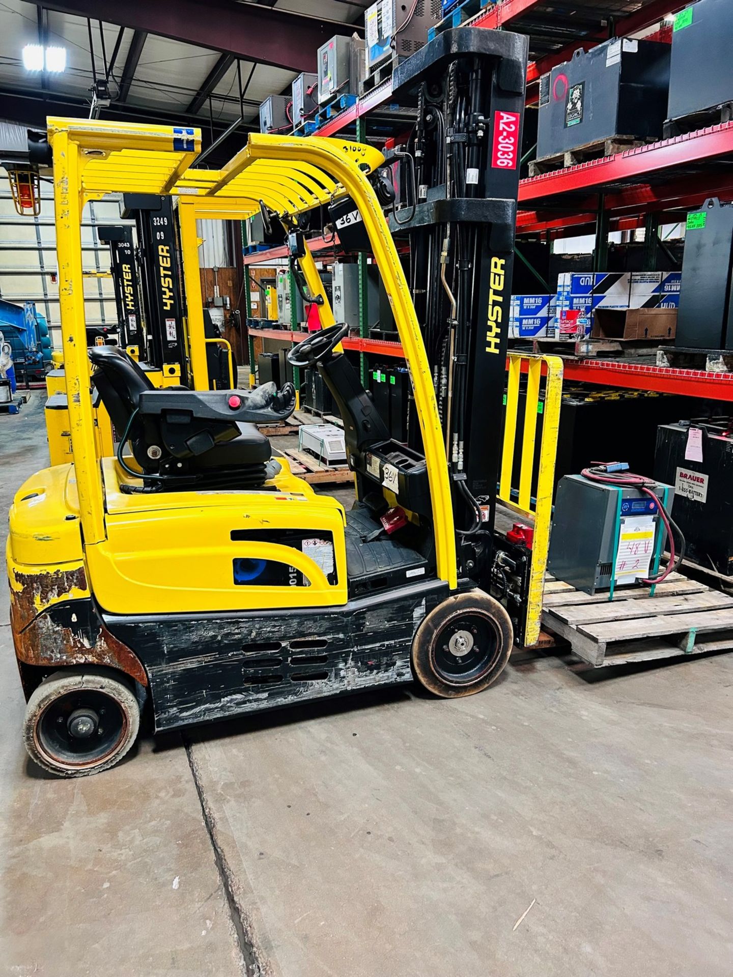 { Choice of lots: 276, 277, 278 } **2018 - 4,000 LB Hyster Model J40XN ...