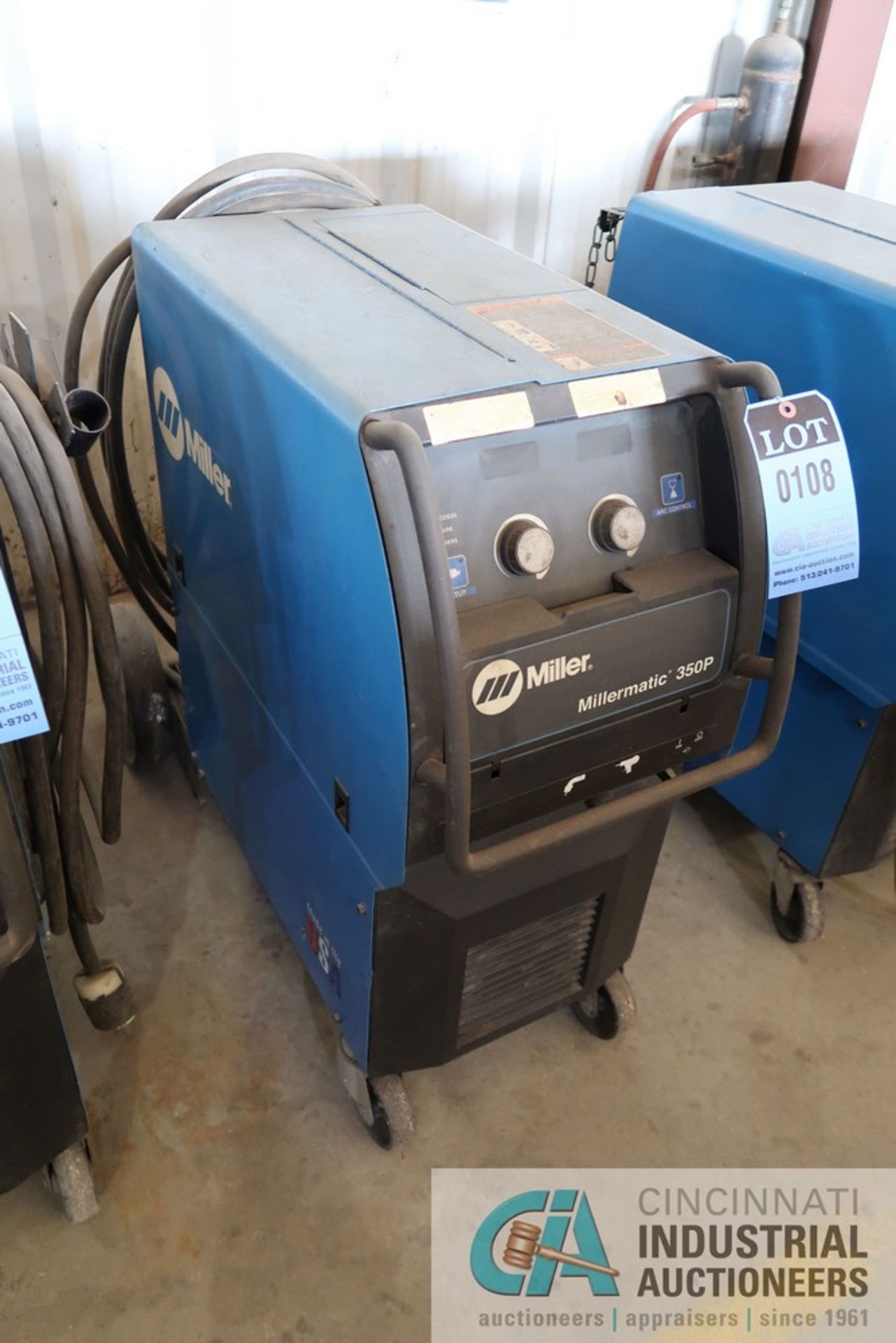 MILLER MODEL MILLERMATIC 350P MIG WELDING POWER SOURCE S/N LH020255B ...