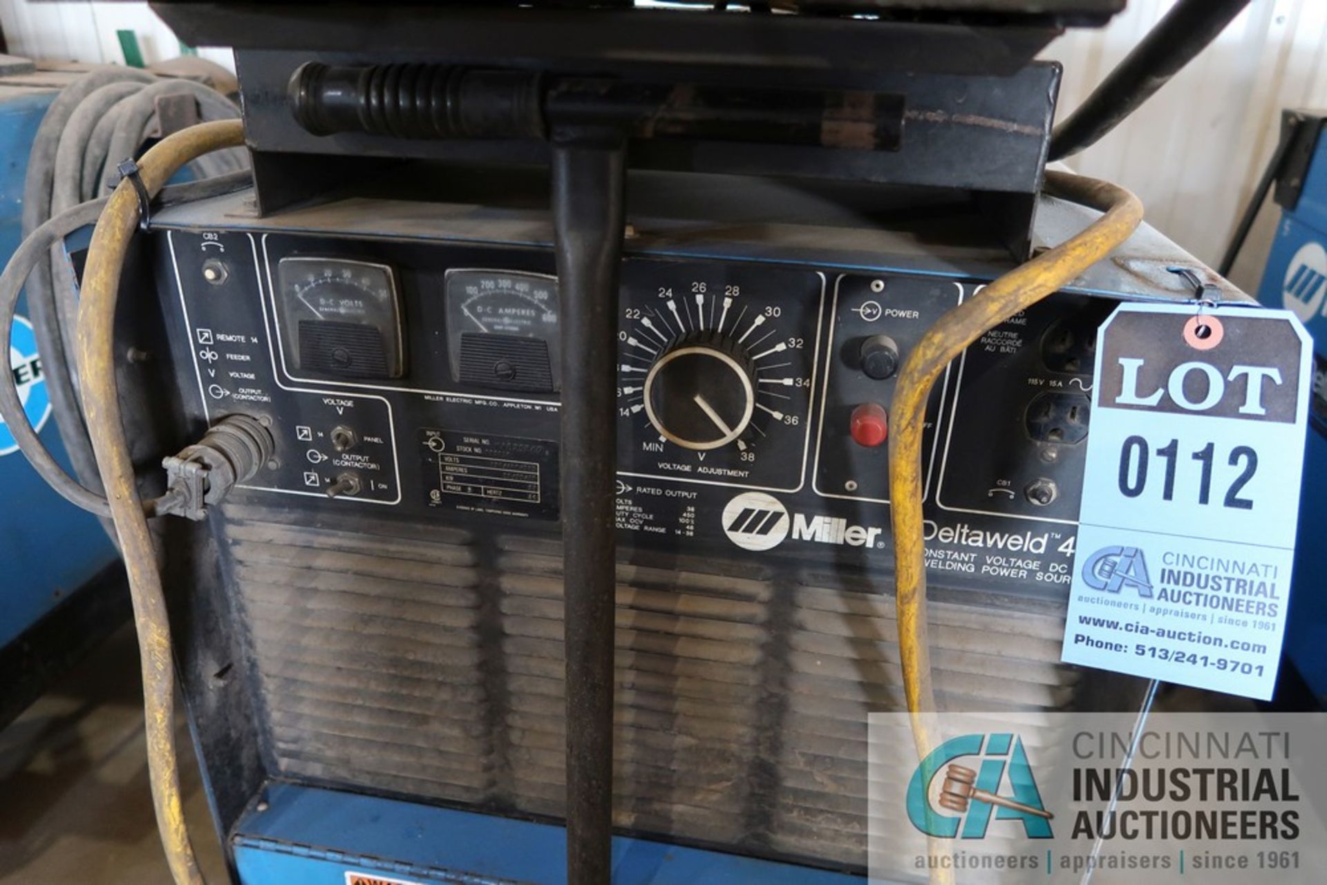 { Choice of lots: 111, 112 } 450 AMP MILLER MODEL DELTAWELD 451 ...