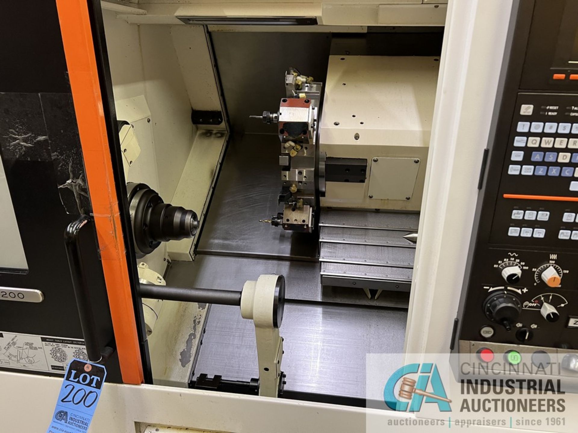 MAZAK MODEL QUICK TURN SMART 200 CNC TURNING CENTER; S/N 268894 ...