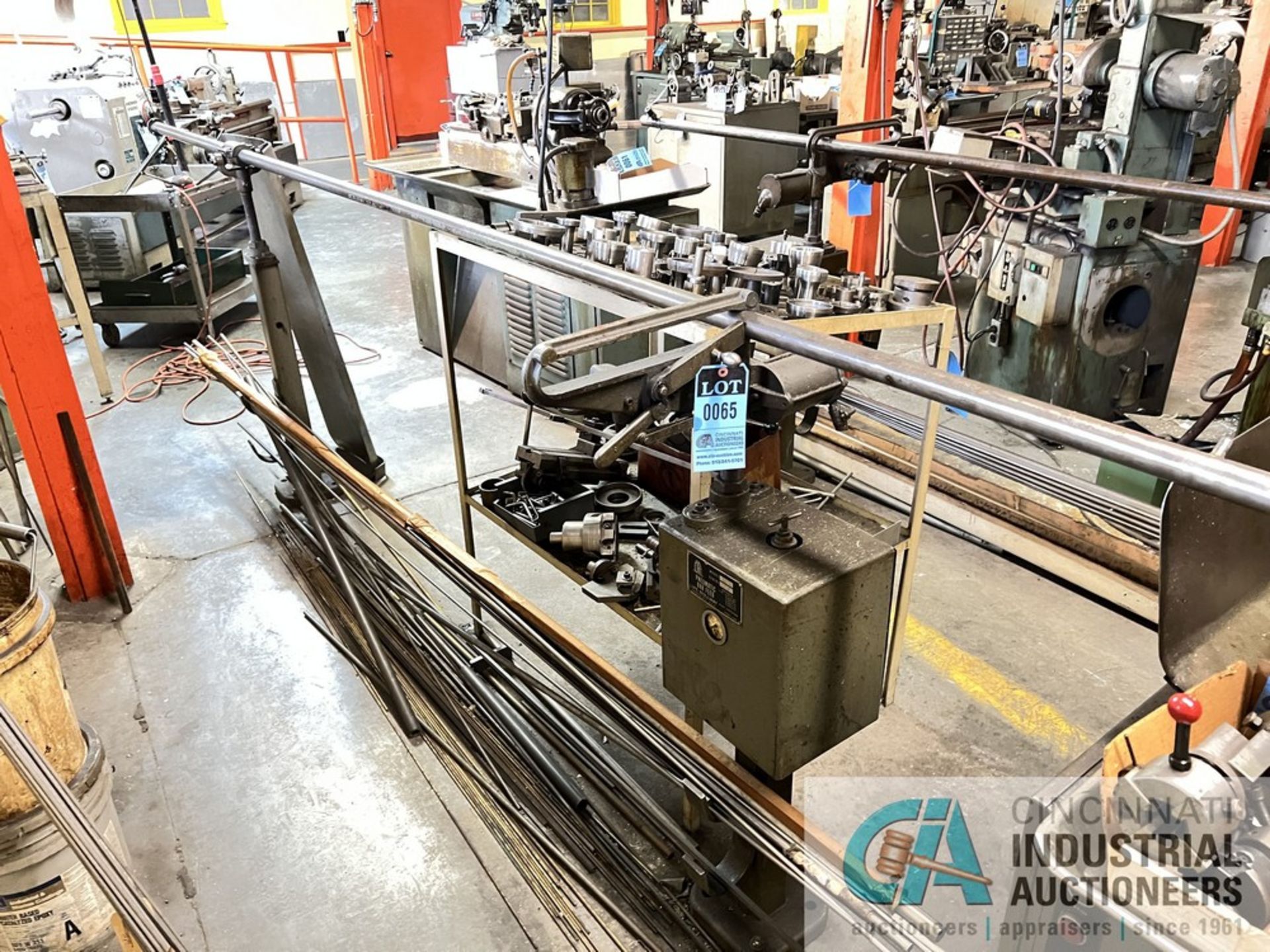 { Group of lots: 62, 63, 64, 65 } LIPE-ROLLWAY MODEL 125 PNEUMATIC BAR ...