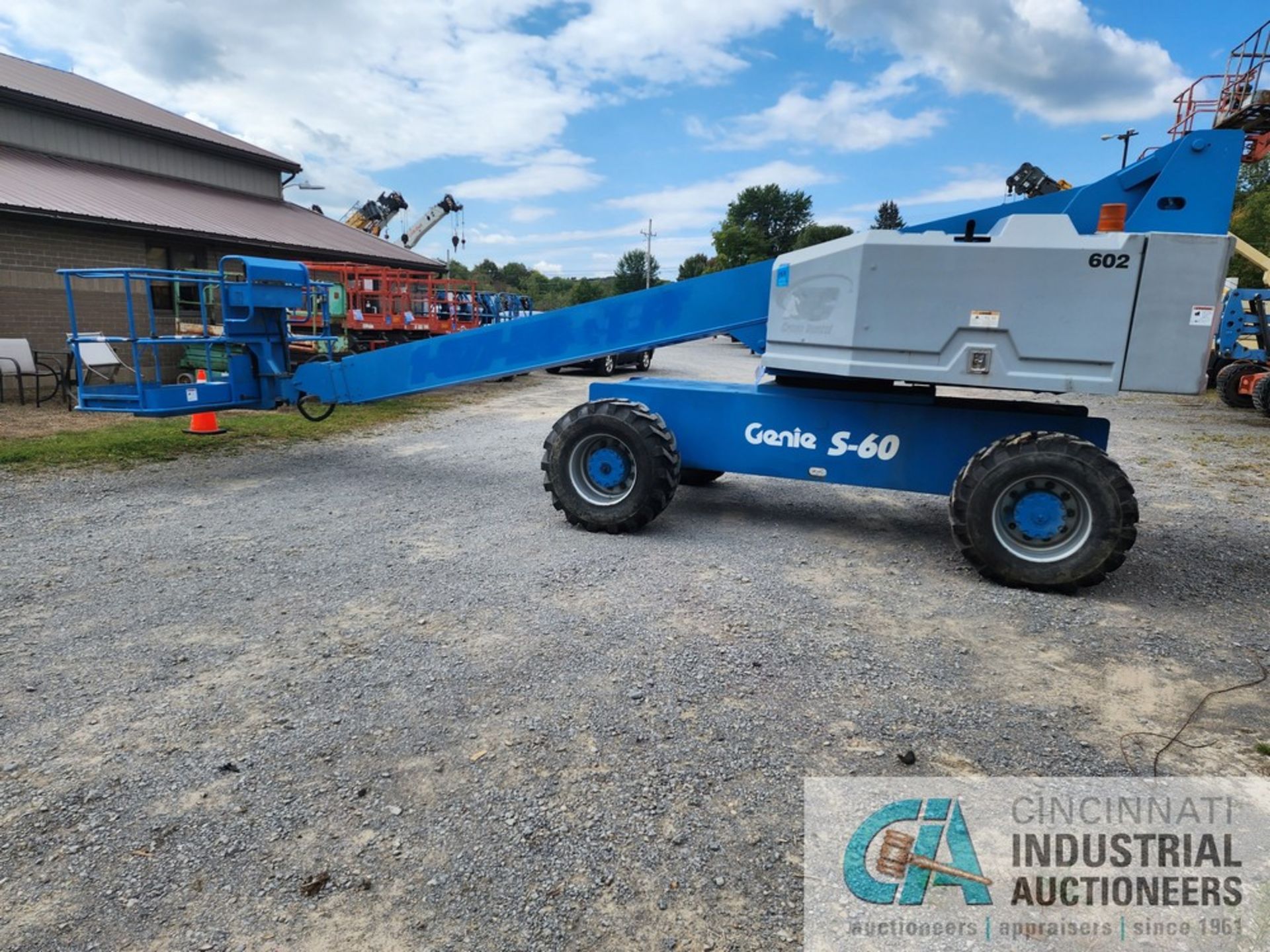 GENIE MODEL S-60 DIESEL 4-WHEEL DRIVE ROUGH TERRAIN BOOM LIFT; S/N 1831 ...