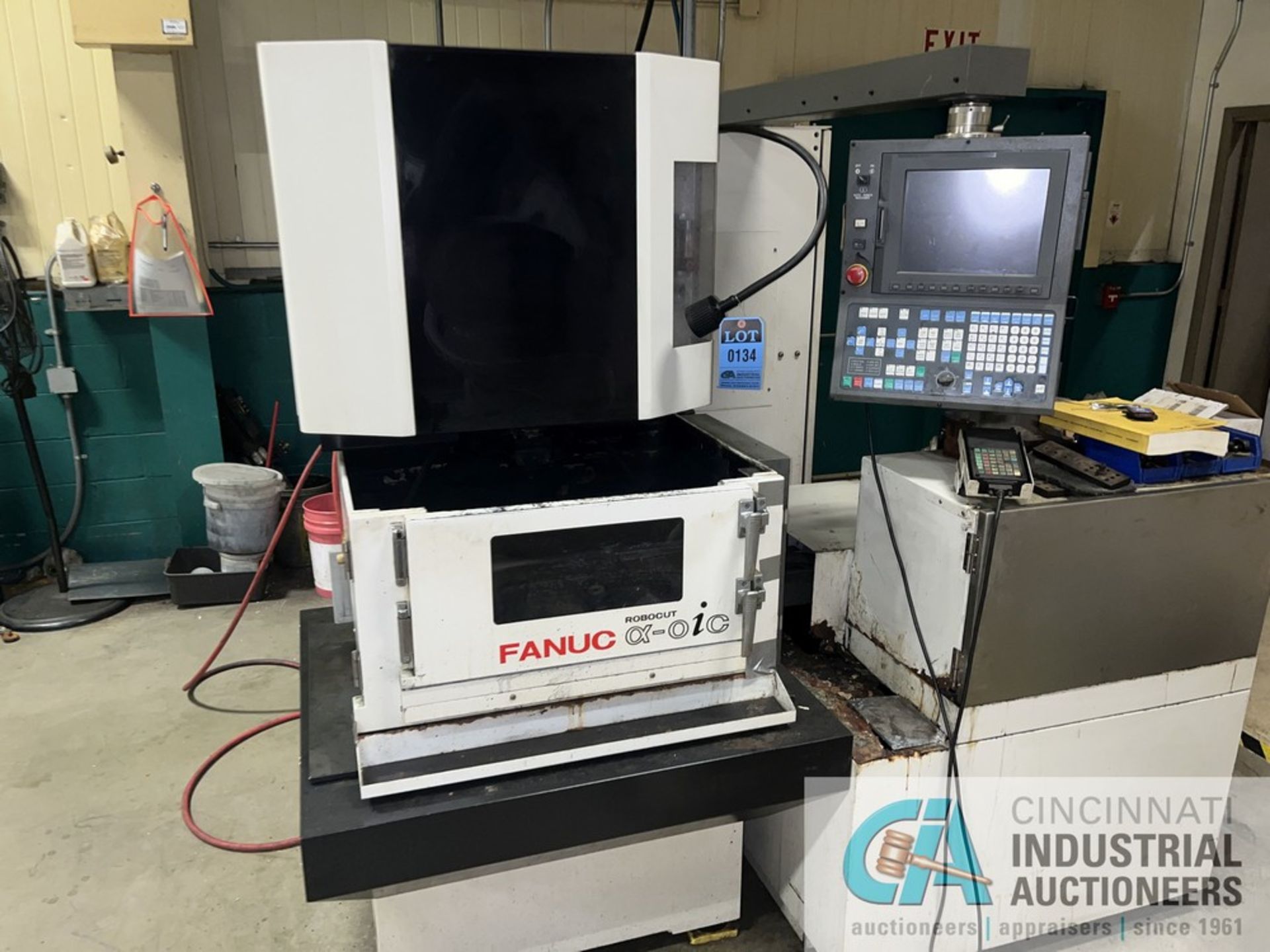 { Choice of lots: 134 } FANUC MODEL ROBOCUT A-OiC CNC WIRE EDM; S/N ...