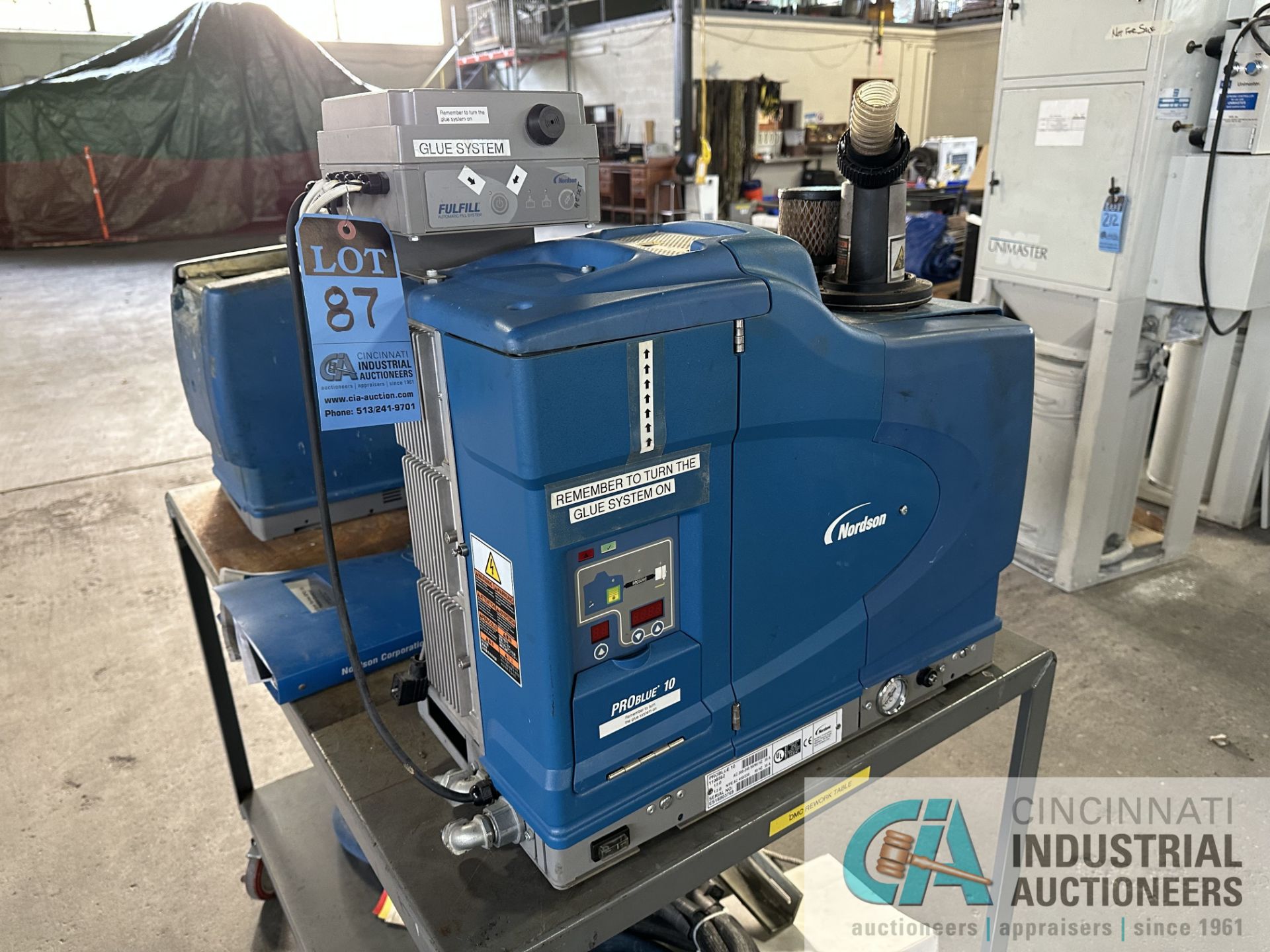 NORDSON PROBLUE 10 GLUE MACHINE, FULFILL SYSTEM, HOSE