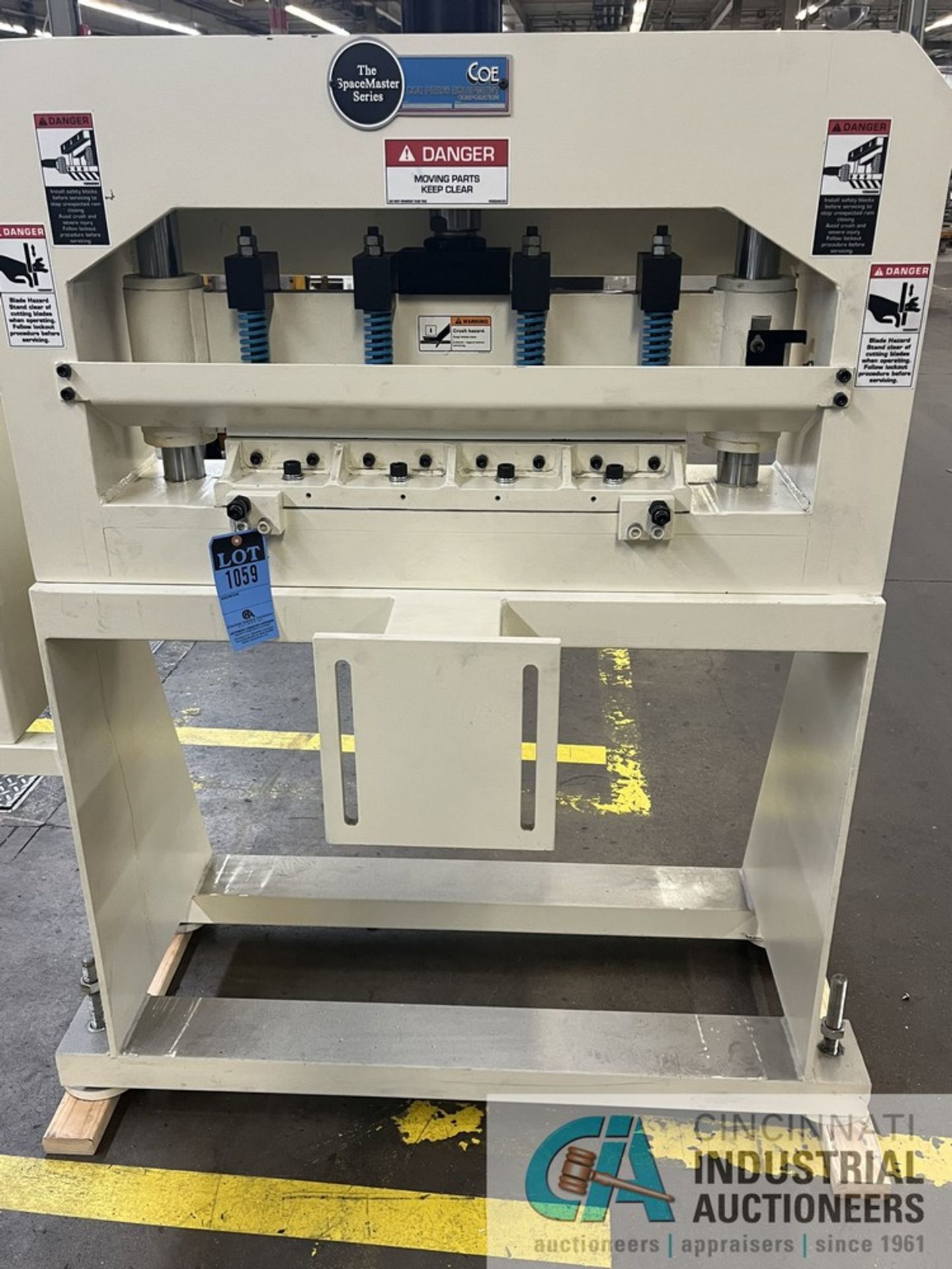 COE PRESS EQUIPMENT MODEL SHEAR-24W INLINE AUTO SHEAR; S/N 83282-2, 24 ...