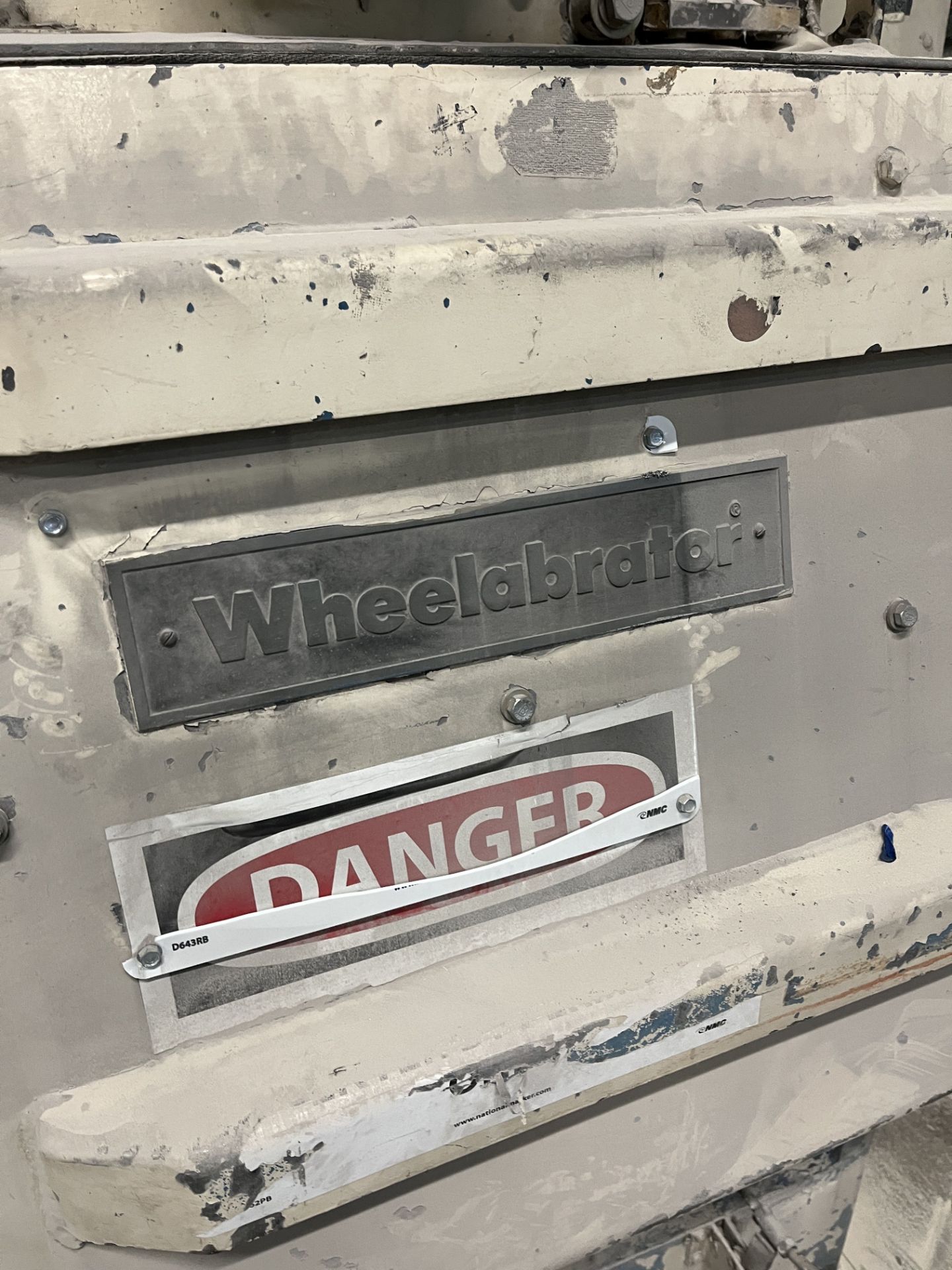 { Group of lots: 893, 894 } WHEELABRATOR BARREL TUMBLE BLAST MACHINE; S ...
