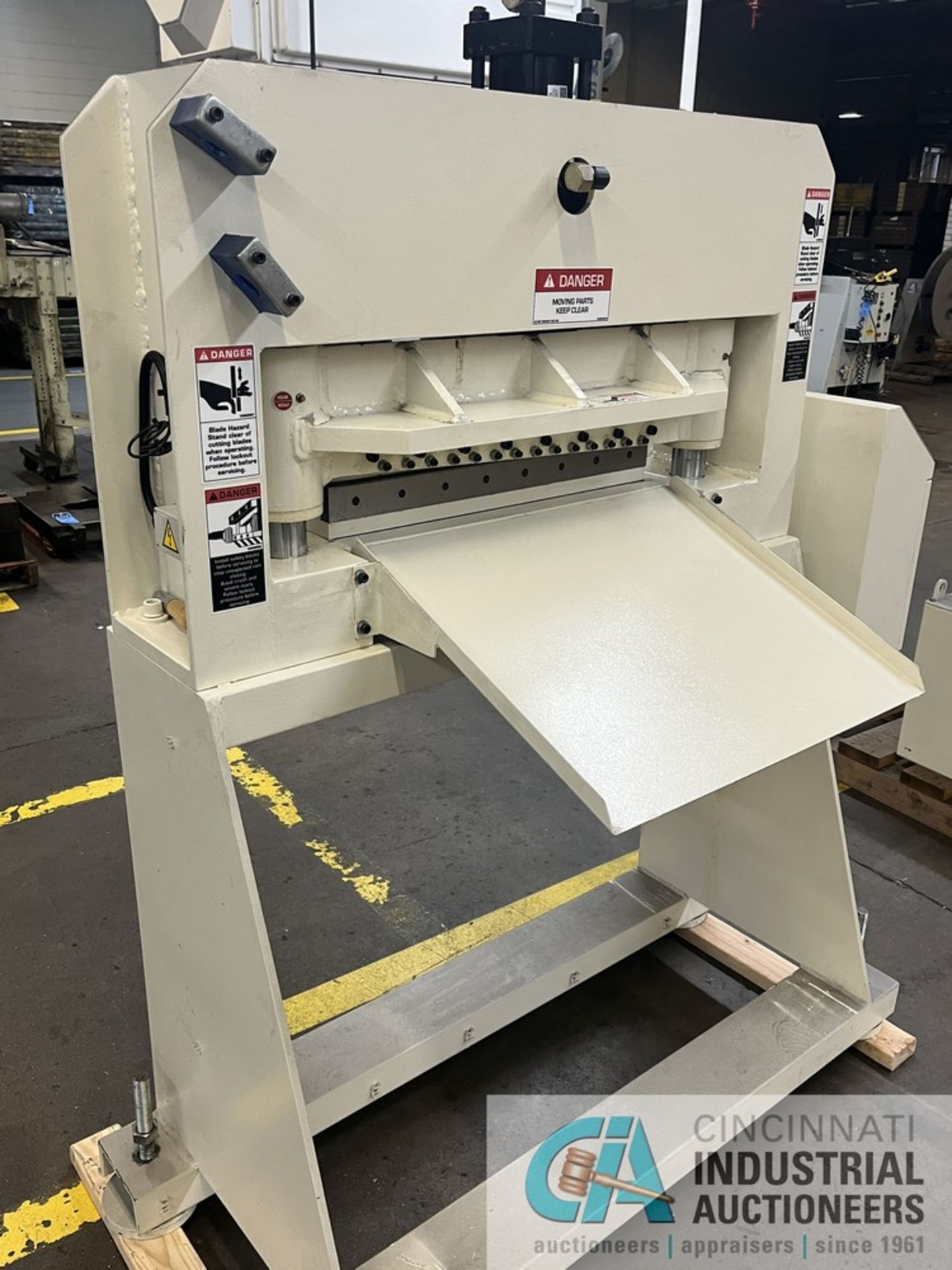 COE PRESS EQUIPMENT MODEL SHEAR-24W INLINE AUTO SHEAR; S/N 83282-2, 24 ...