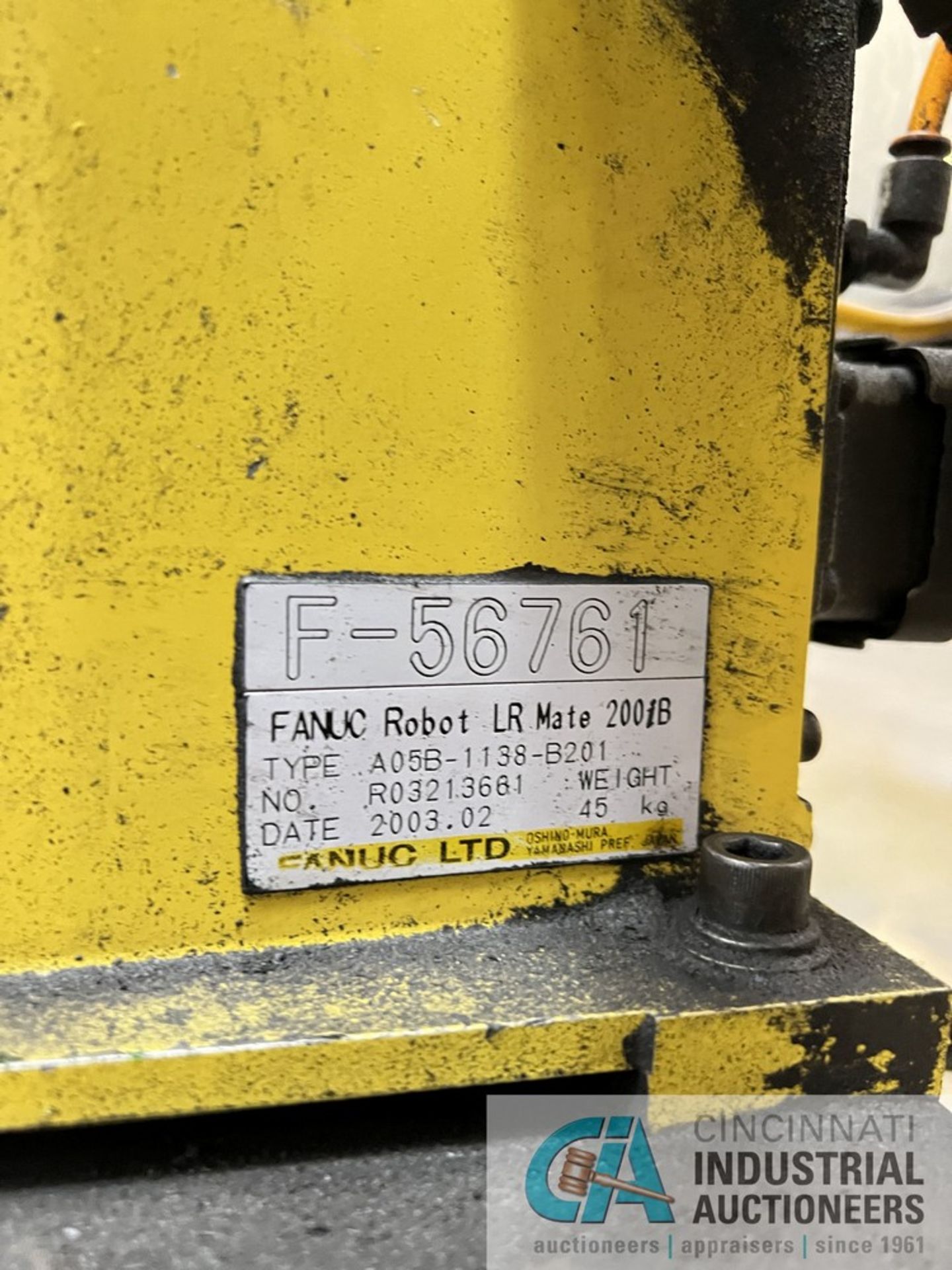 FANUC MODEL LR MATE 200iB ROBOT WITH FANUC SYSTEMS R-J3IB MATE ROBOT ...