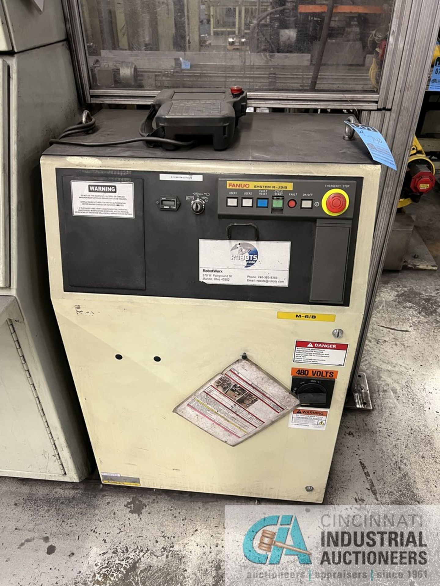 FANUC MODEL M-6iB ROBOT WITH FANUC SYTEM R-J3iB CONTROLS **SUBJECT TO ...