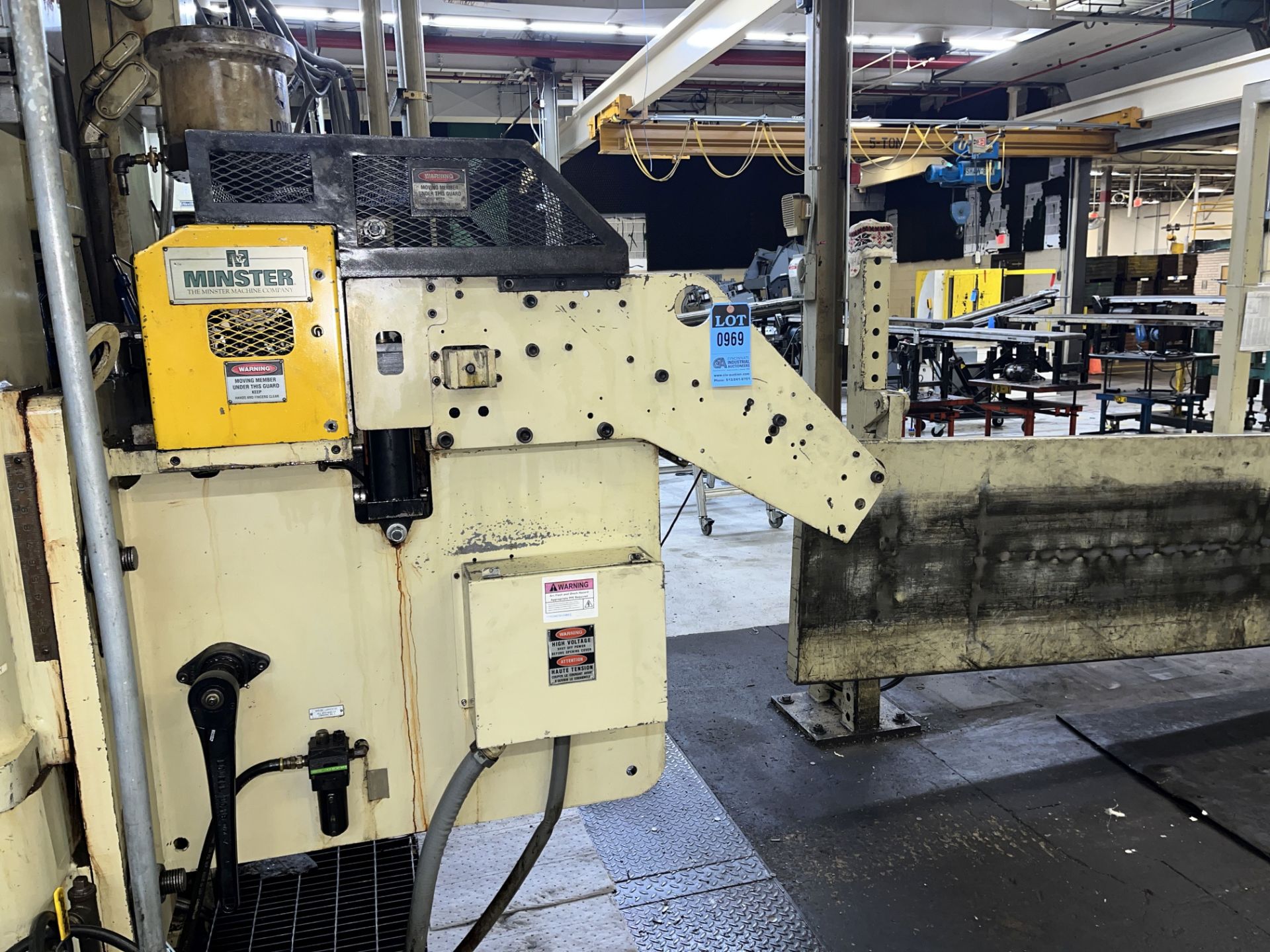 OVERALL LOTS 968-972 - 800 TON MINSTER E2-800 STRAIGHT SIDE PRESS AND ...