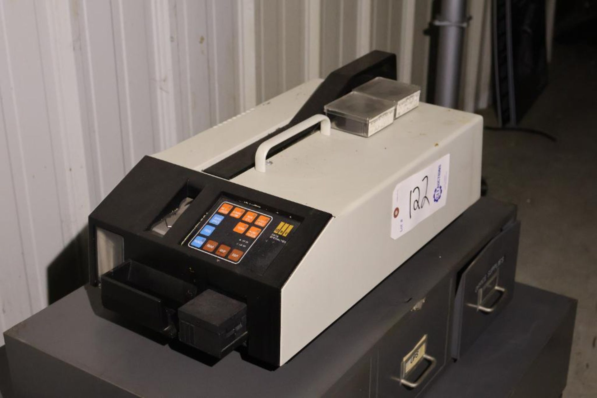 Data Specialties tape writer w/ tape cabinets