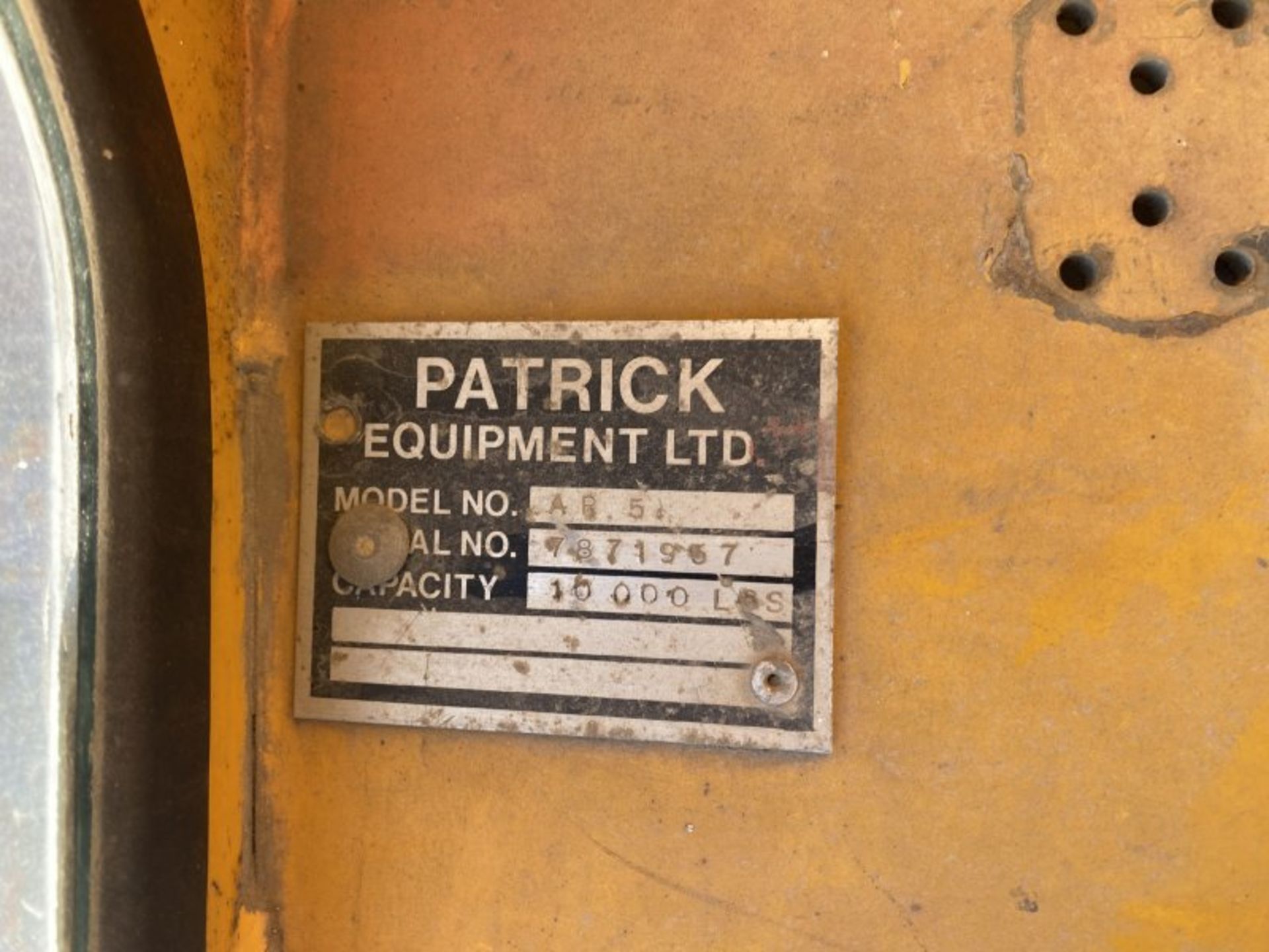 PATRICK AR5 ARTICULATING FORKLIFT, 10,000LB CAP, S/N 7871967 ...