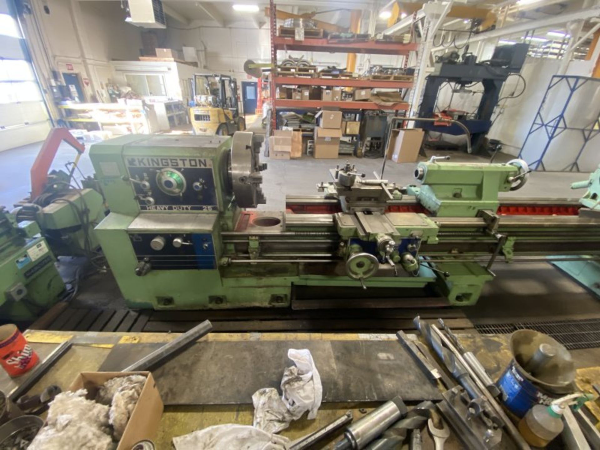 KINGSTON MODE HR3000 GAP BED ENGINE LATHE, S/N 03690225, 30/38 X 120IN C.C.