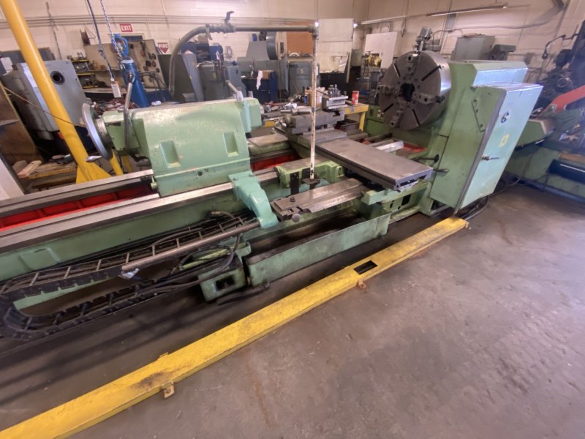 KINGSTON MODE HR3000 GAP BED ENGINE LATHE, S/N 03690225, 30/38 X 120IN C.C.