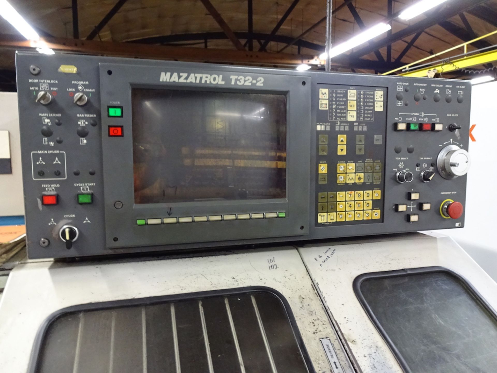 Mazak Quick Turn 8N CNC Lathe, S/N 94051, Mazatrol T32-2 CNC Control ...