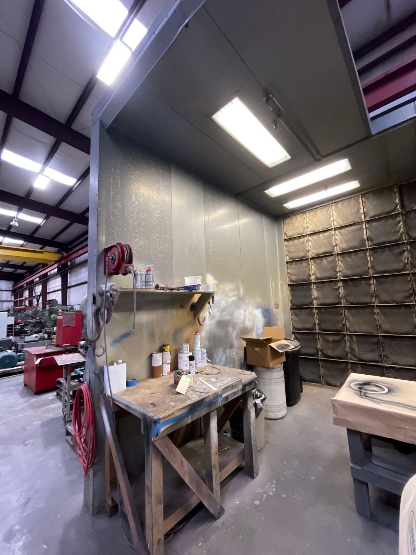 Paasche Spray Booth Type: FABF-16, 13’ Deep Walk in, 12’ 9” High, 17’ 6 ...