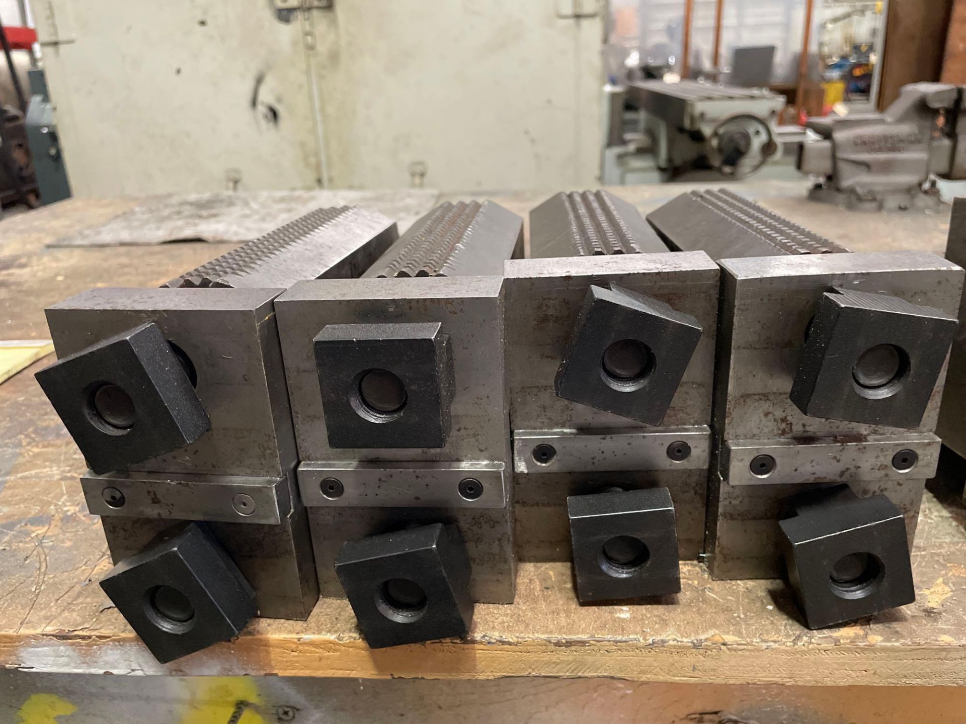{ Choice of lots: 82, 83 } Set of 4 Bullard Extended Height Jaws