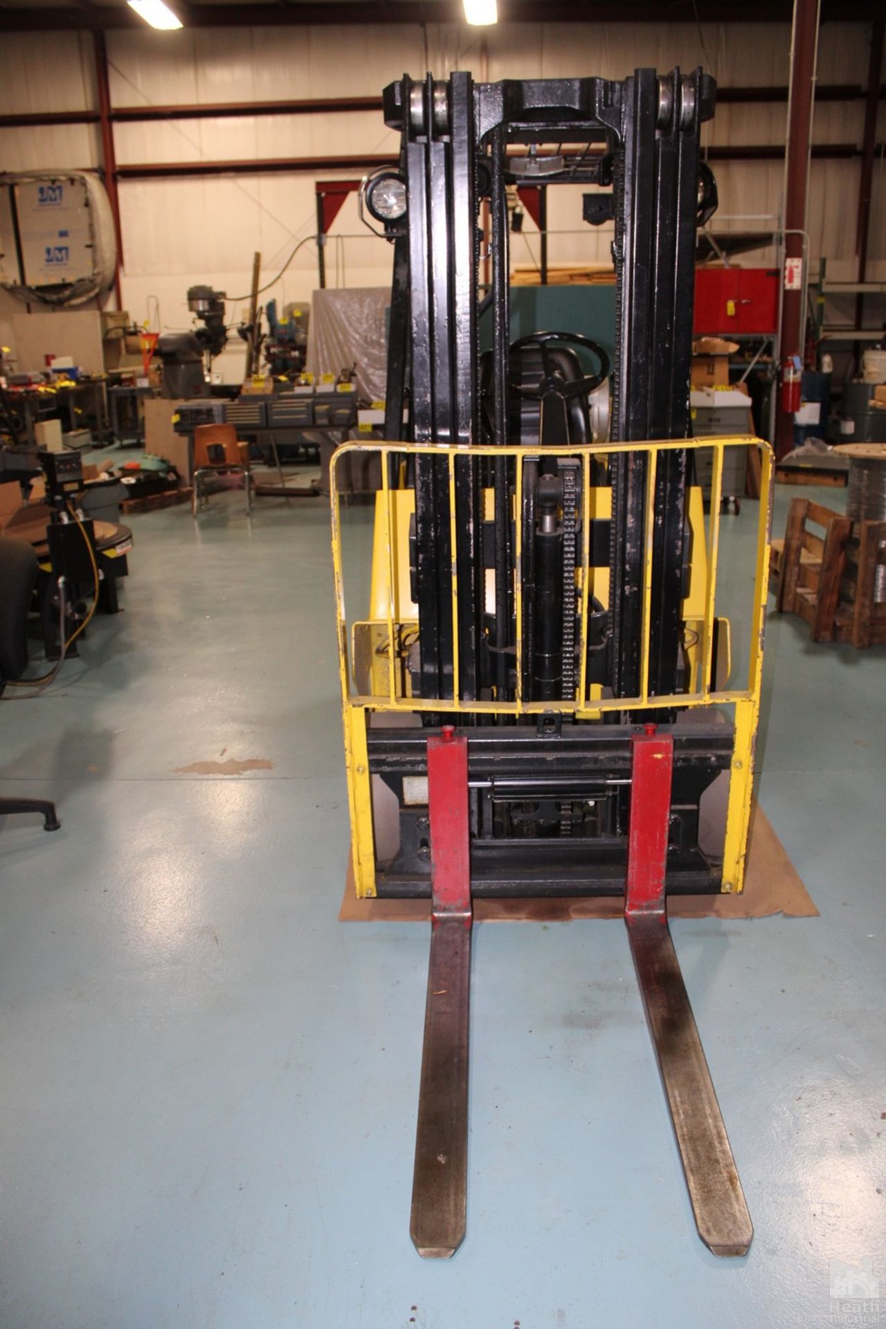 HYSTER 4,750 LB. MODEL S50XL LP GASS FORKLIFT TRUCK, S/N C187V13361S ...