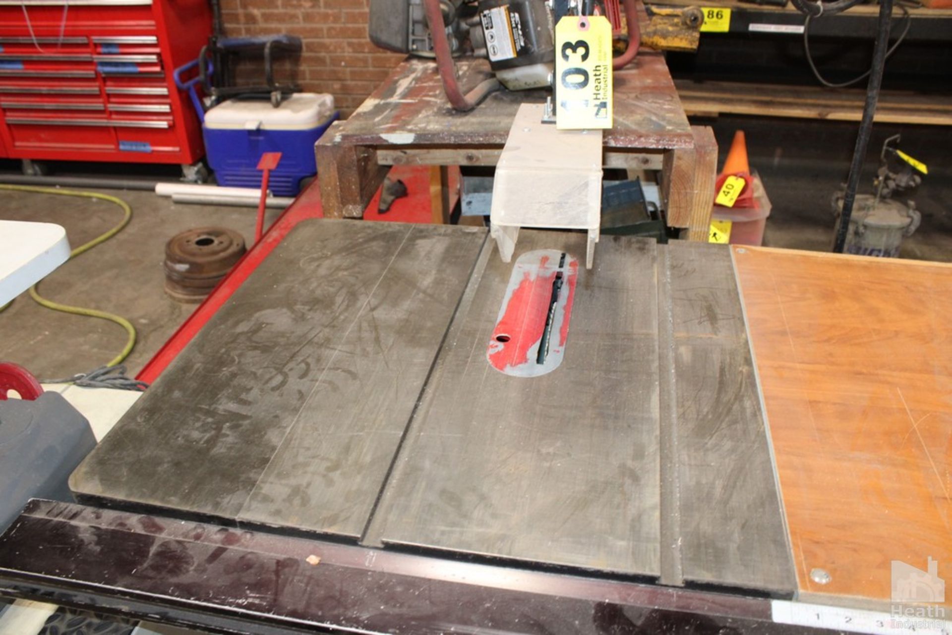 DELTA UNISAW 10" TILTING ARBOR SAW WITH EXTENSION TABLE