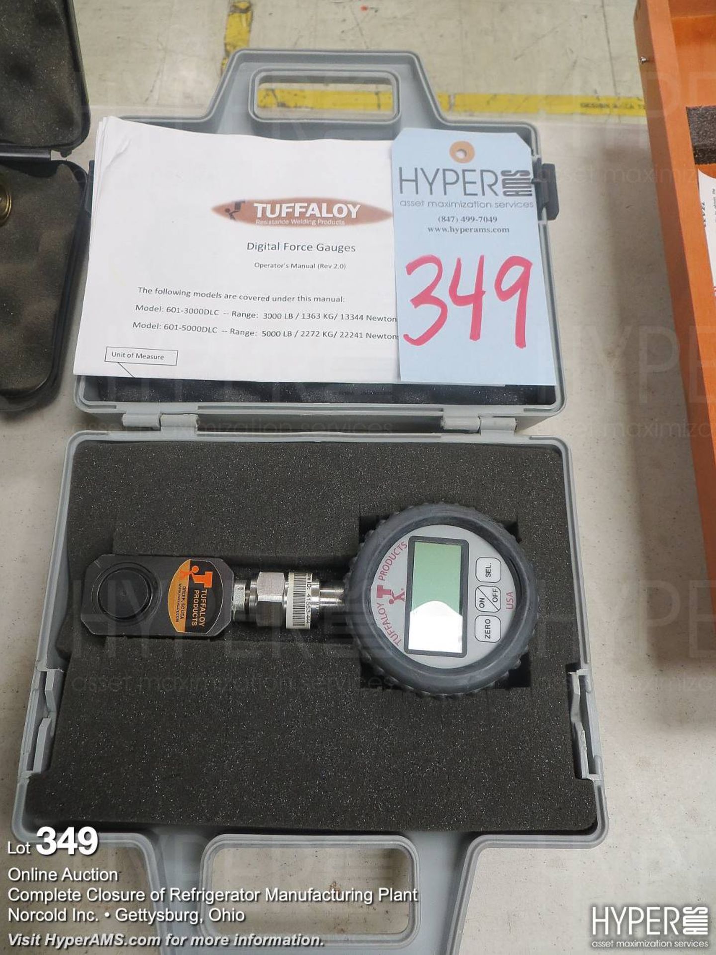 Tuffaloy digital force gauge