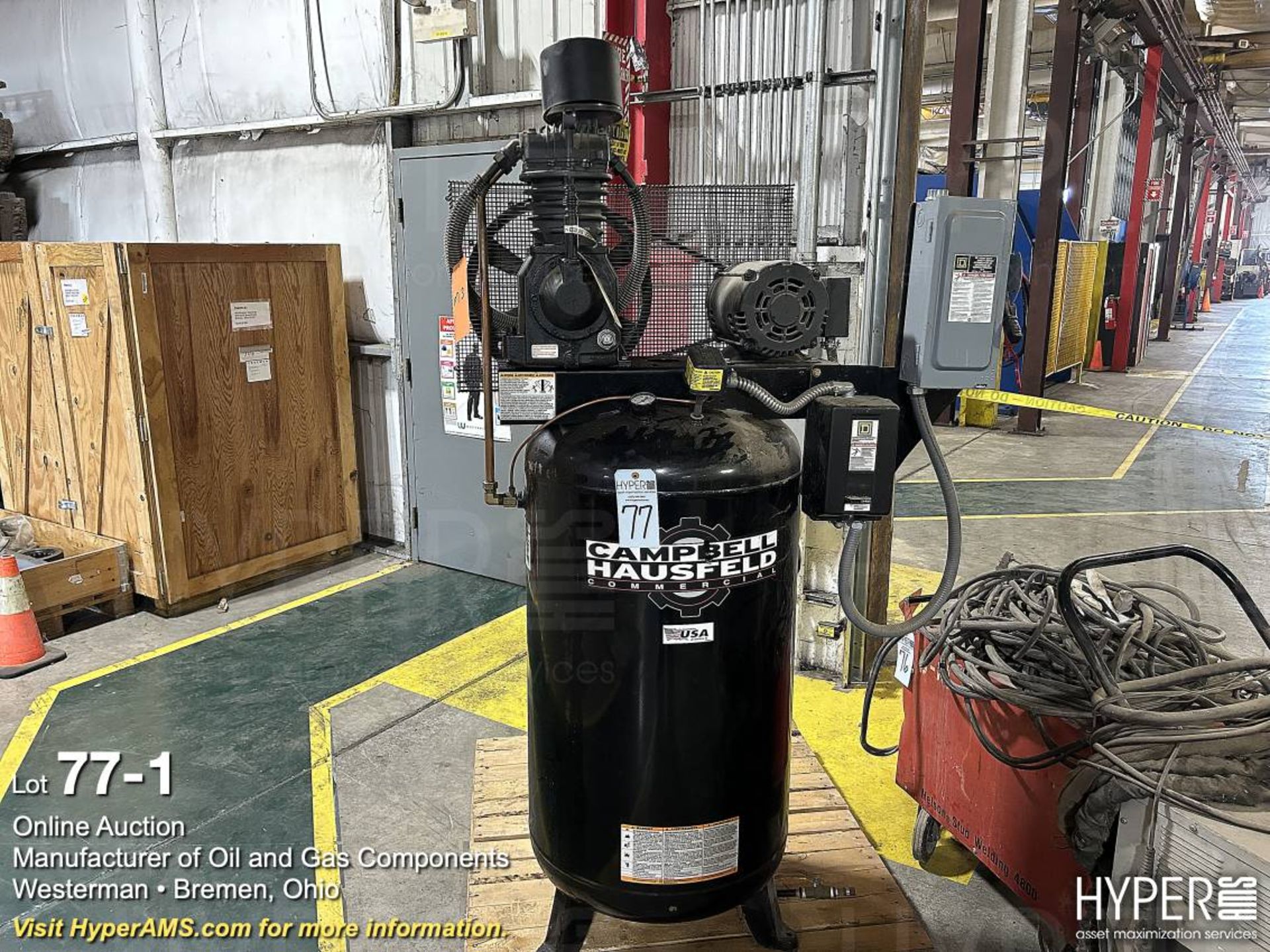 Campbell Air Compressor 7.5 HP 77"T Model TF061903AV (M3 )
