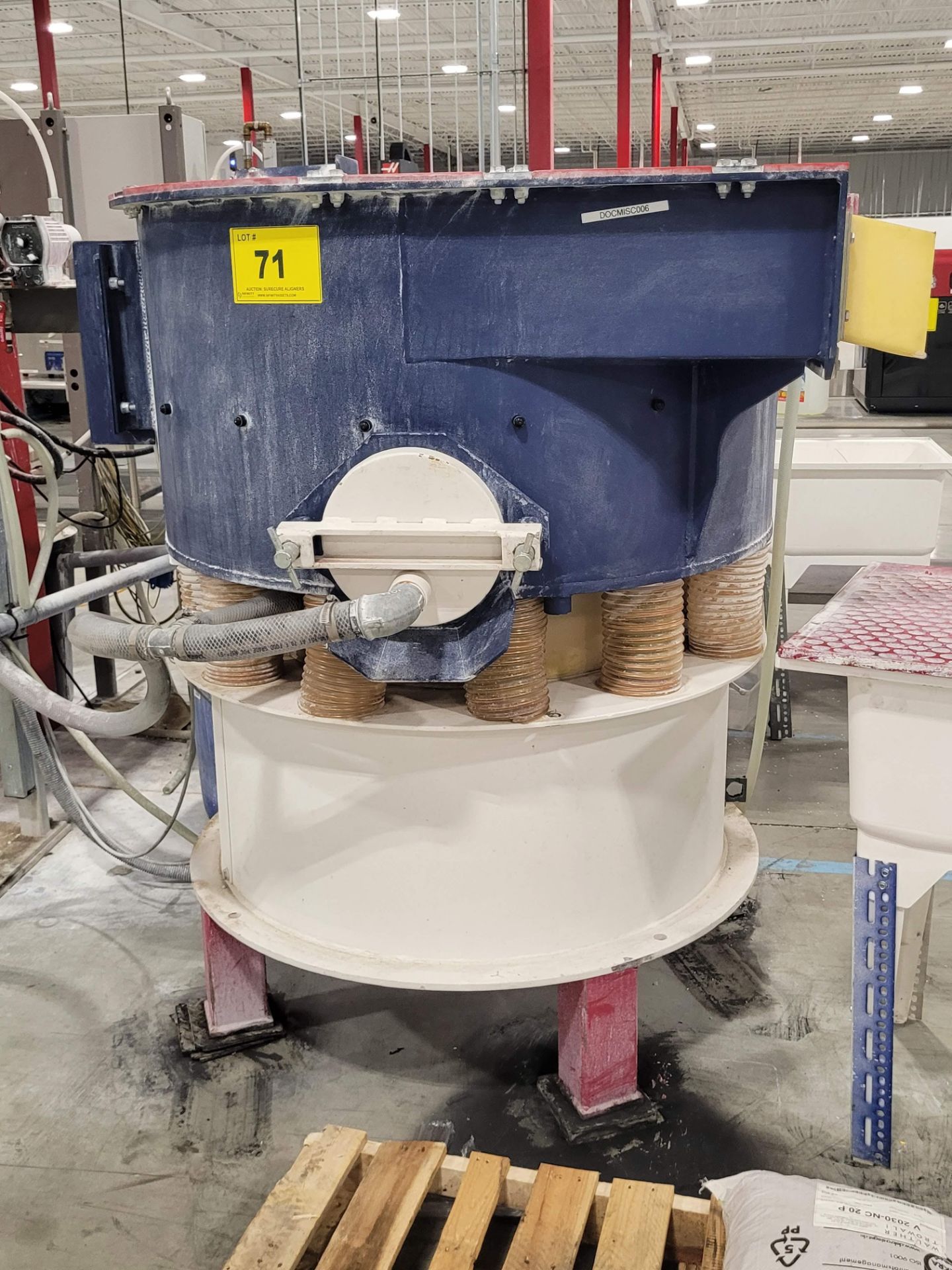 2016 WALTHER TROWAL CB 200 CIRCULAR VIBRATORY FINISHER, S/N 121-01346 ...