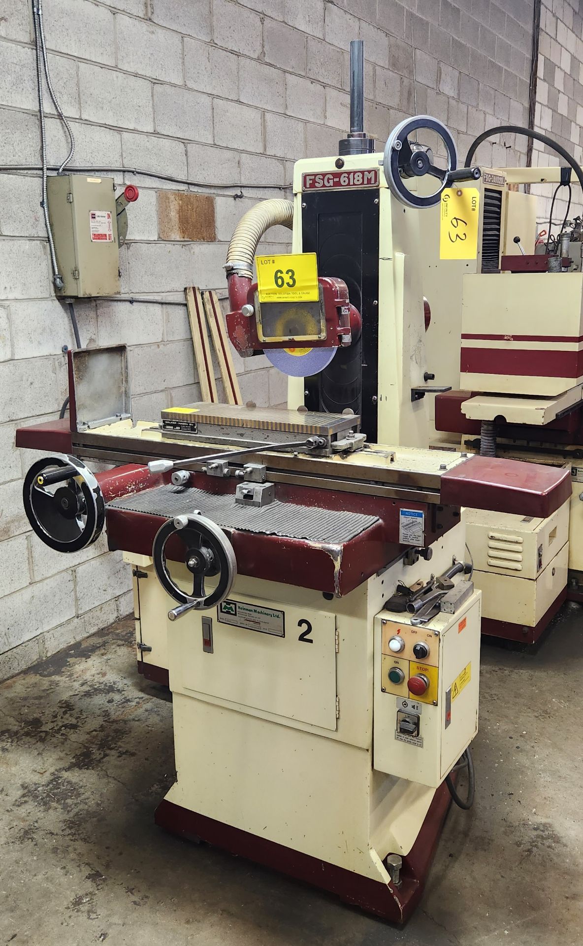 CHEVALIER FSG-618M SURFACE GRINDER, 6” X 18” MAGNETIC CHUCK, S/N A3842007