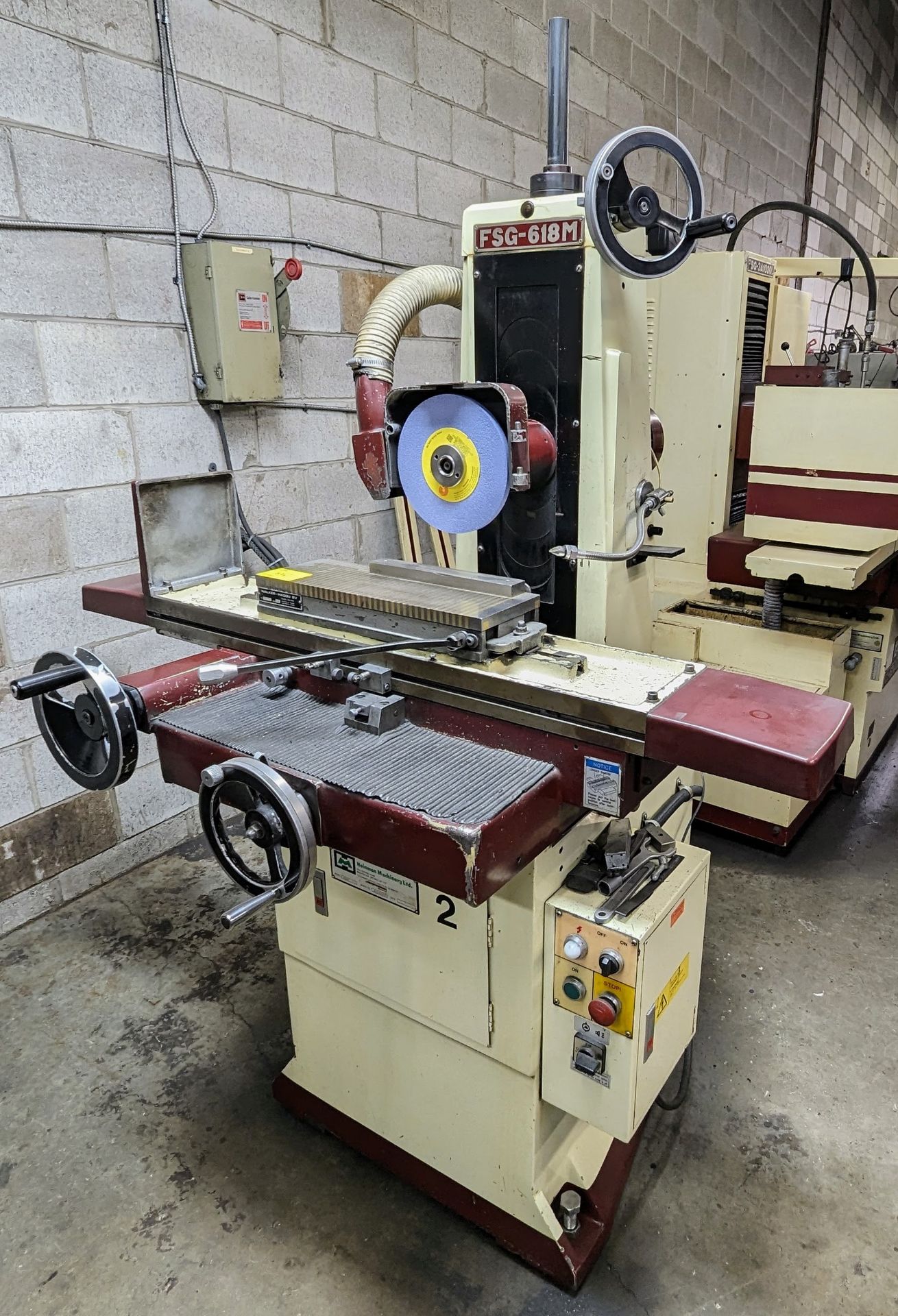 CHEVALIER FSG-618M SURFACE GRINDER, 6” X 18” MAGNETIC CHUCK, S/N A3842007