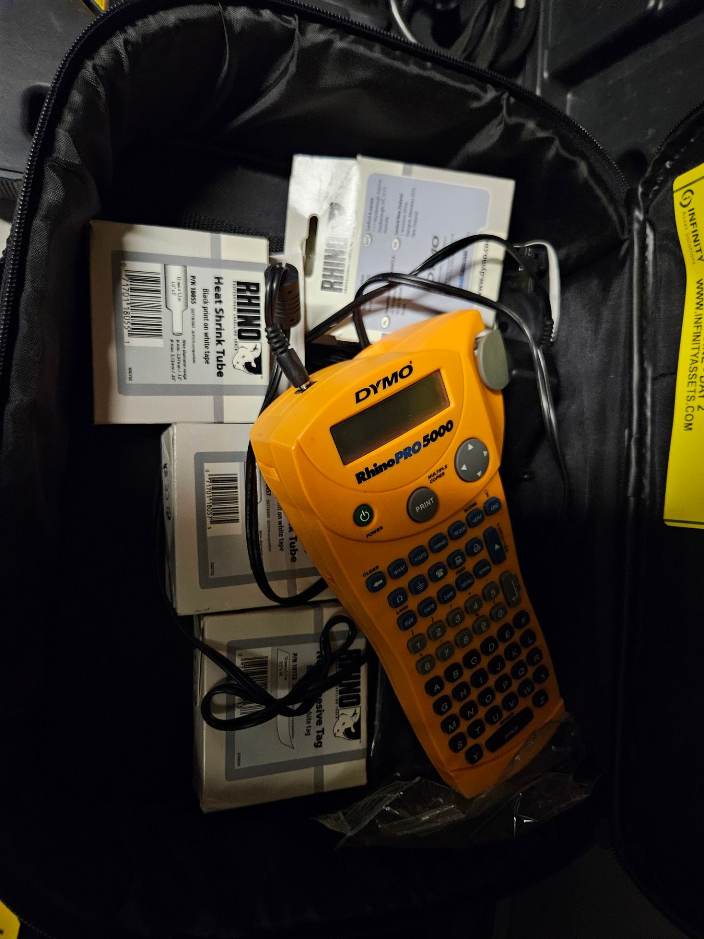 LOT OF BROTHER P-TOUCH EDGE LABEL PRINTER, DYMO RHINO PRO 5000 LABEL ...