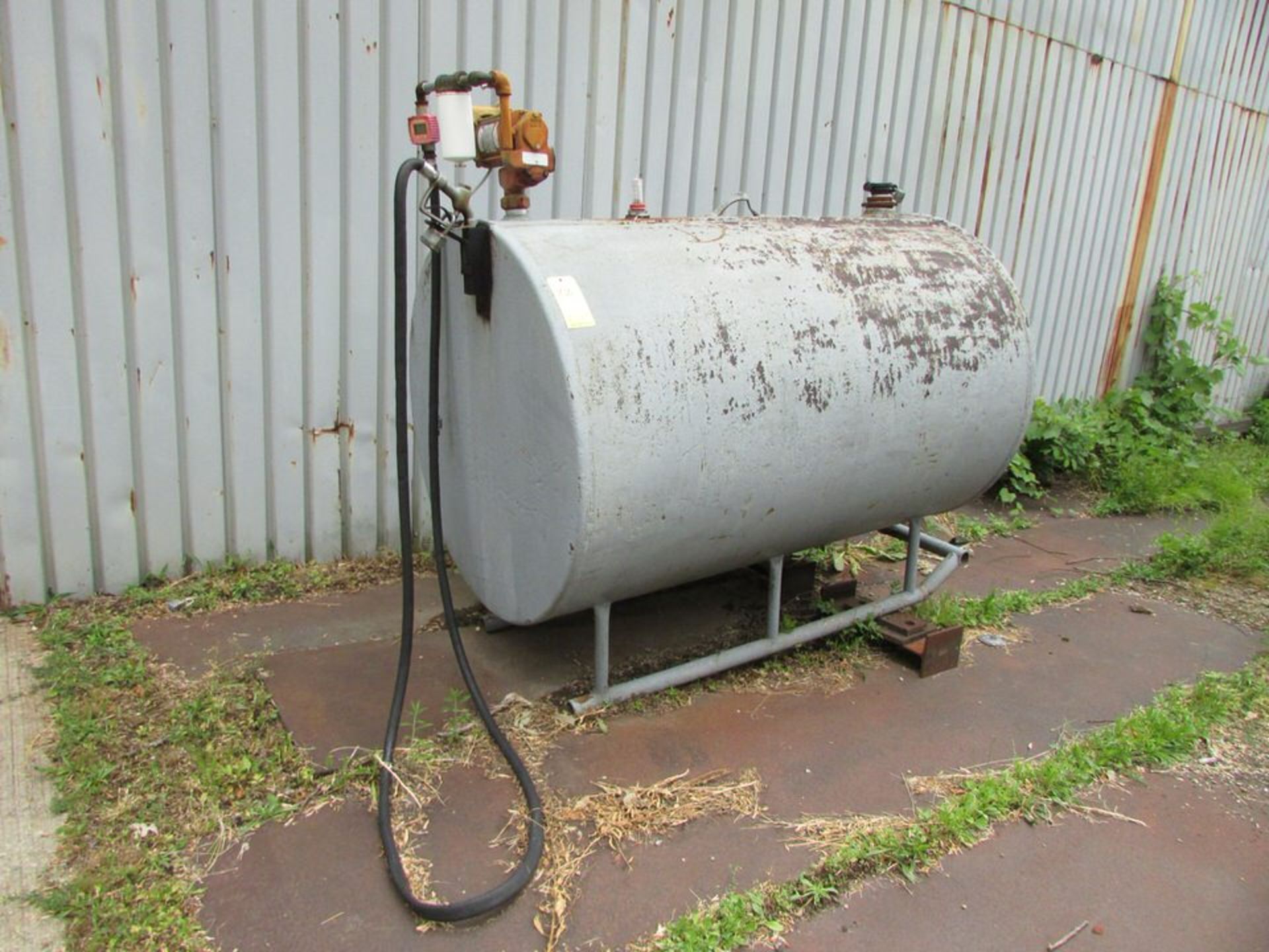 45" Dia. x 6' Fuel Tank; with Gasboy Fuel Pump, Fill-Rite Digital Meter ...