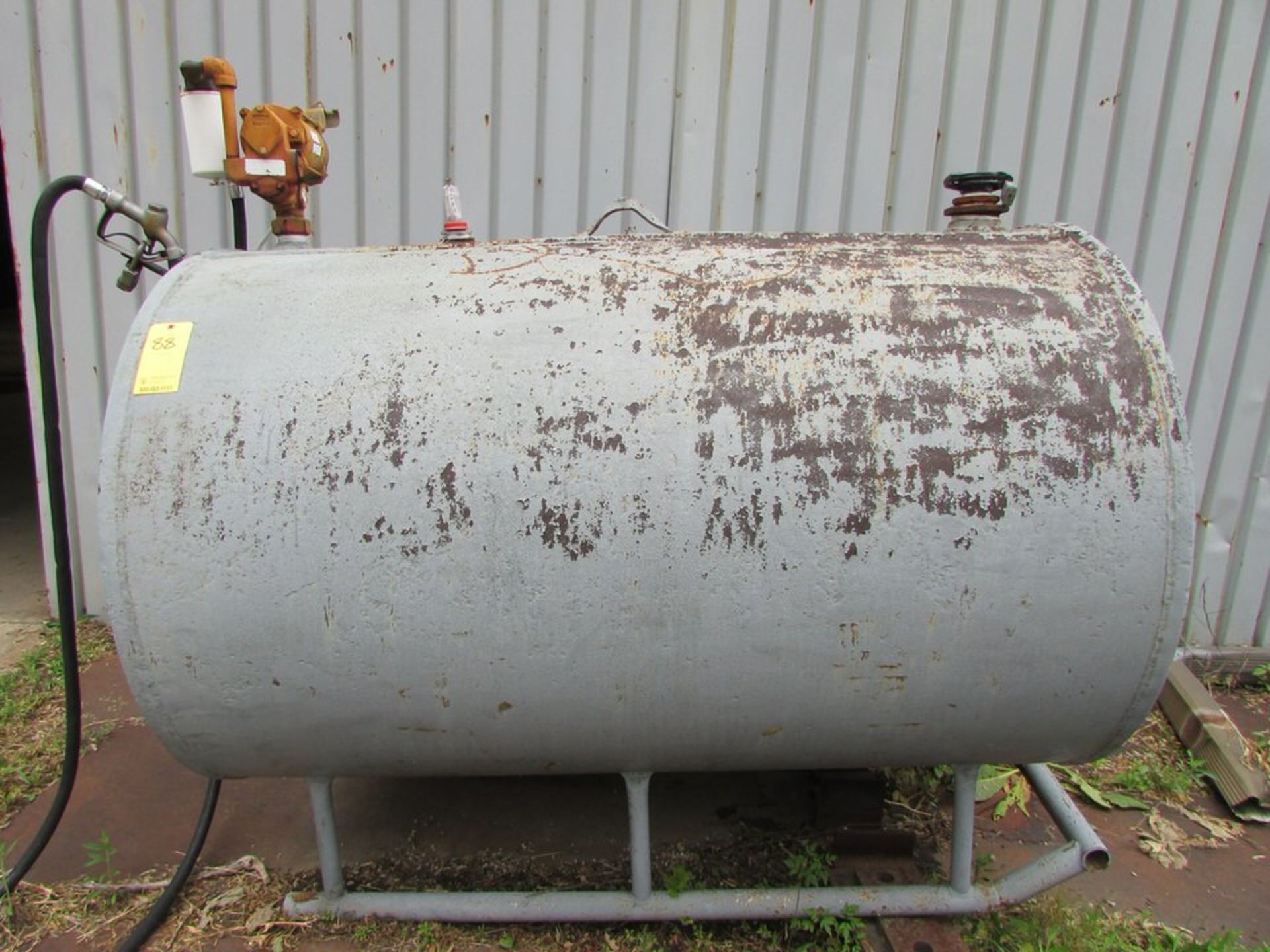 45" Dia. x 6' Fuel Tank; with Gasboy Fuel Pump, Fill-Rite Digital Meter ...