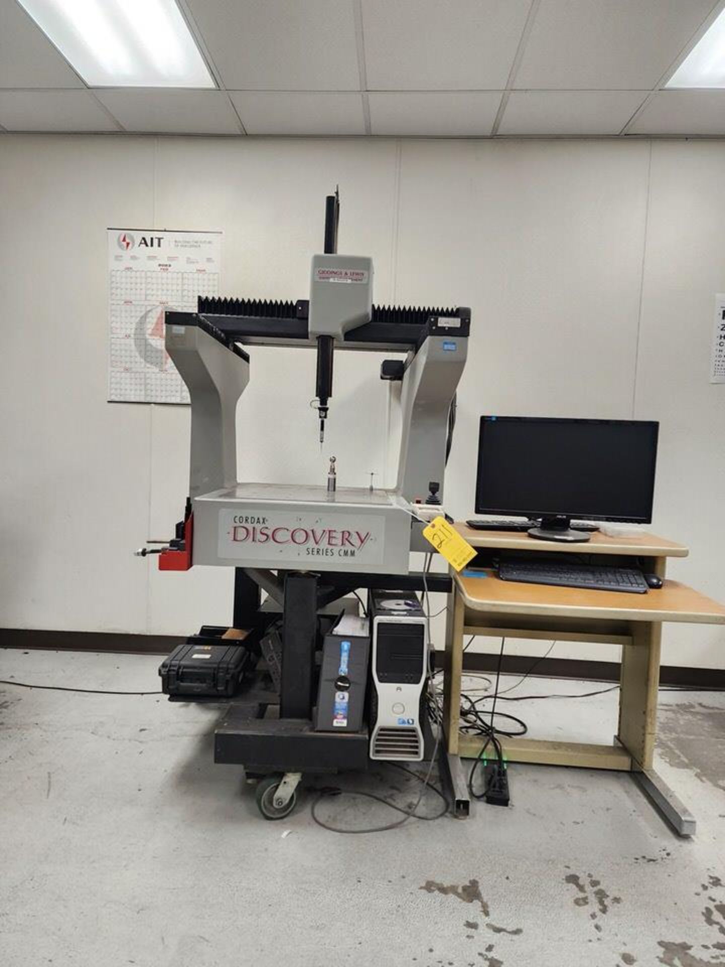 Gidding & Lewis D-8 Cordax Discovery Series CMM W/ Dell Optiplex 3200 ...