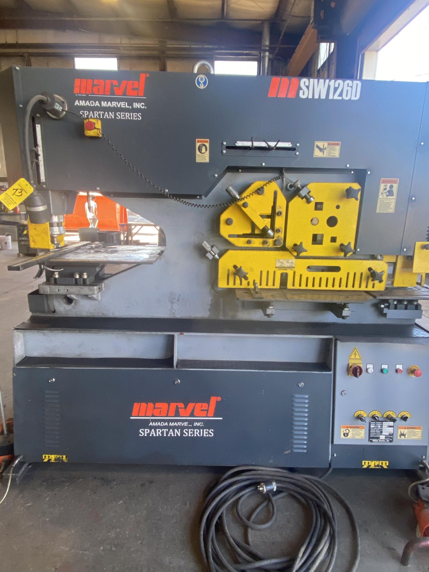 2018 Amada Marvel Spartan SIW126D Iron Worker s/n 209, 126 Ton, Bending Die