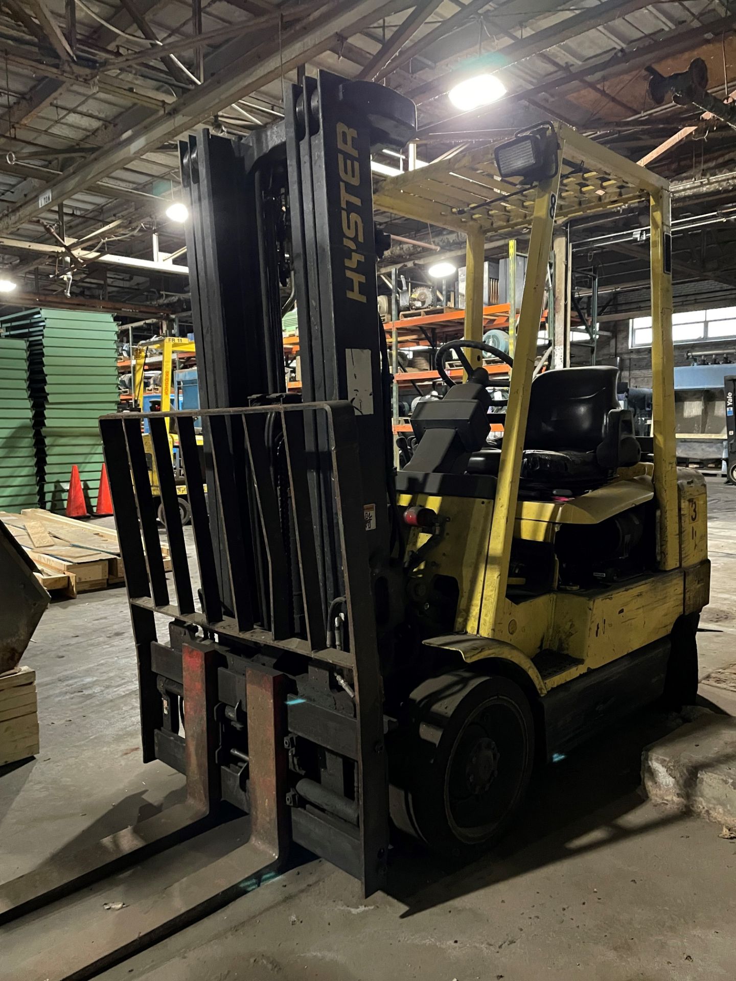 Hyster S50XM LPG Forklift s/n D187V26015Z, 189" Lift, Side Shift, Not ...